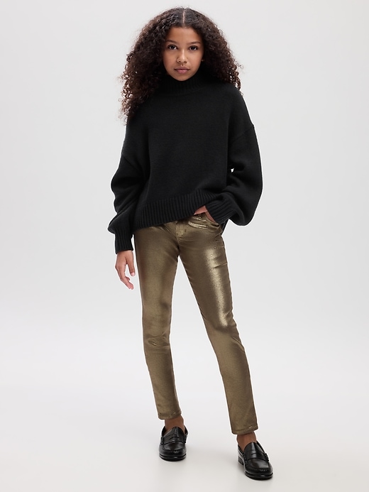 Kids High Rise Metallic Foil Skinny Jeans | Gap