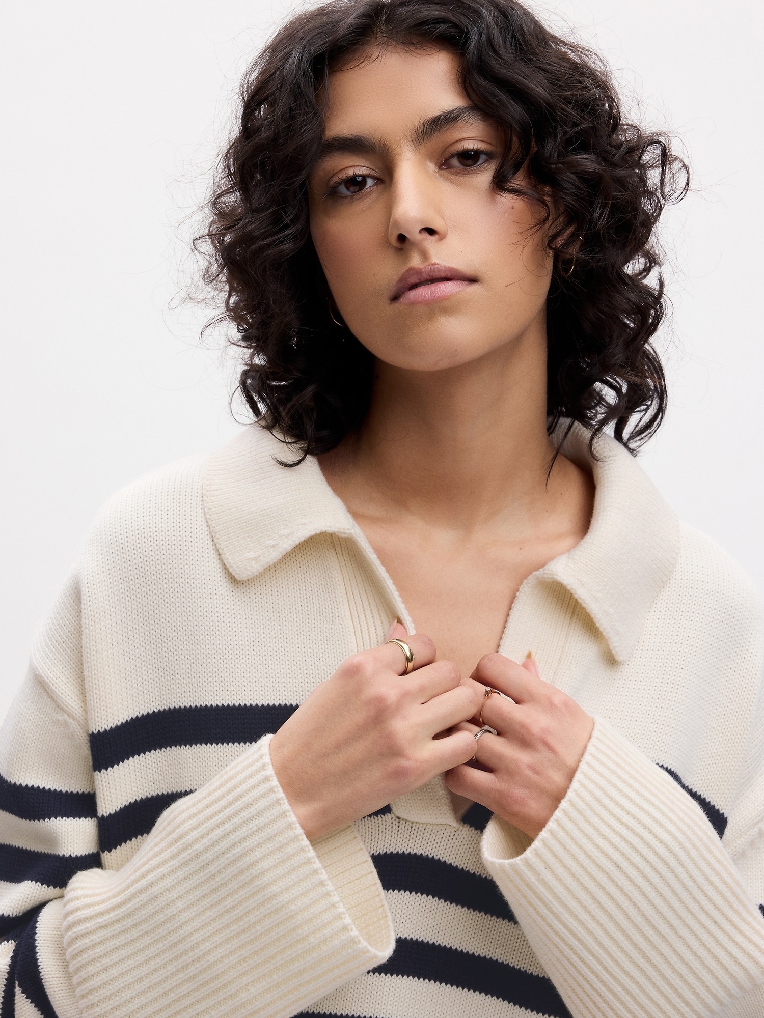 24/7 Split-Hem Polo Sweater | Gap