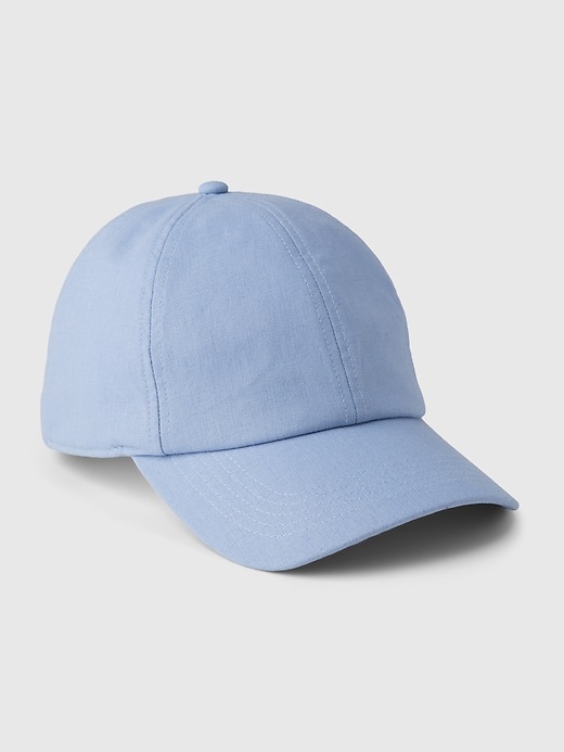 Linen-Cotton Baseball Hat | Gap