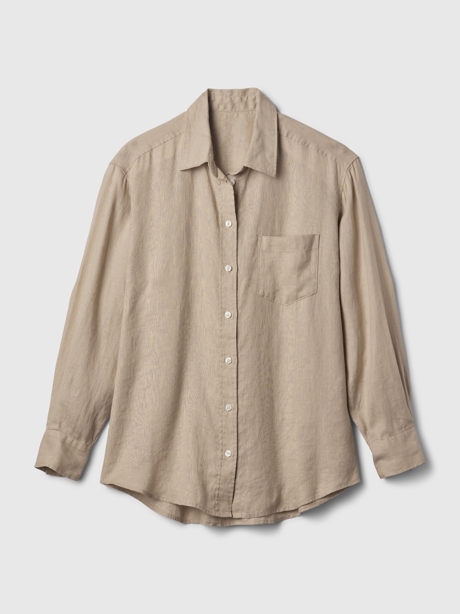 100% Linen Big Shirt | Gap
