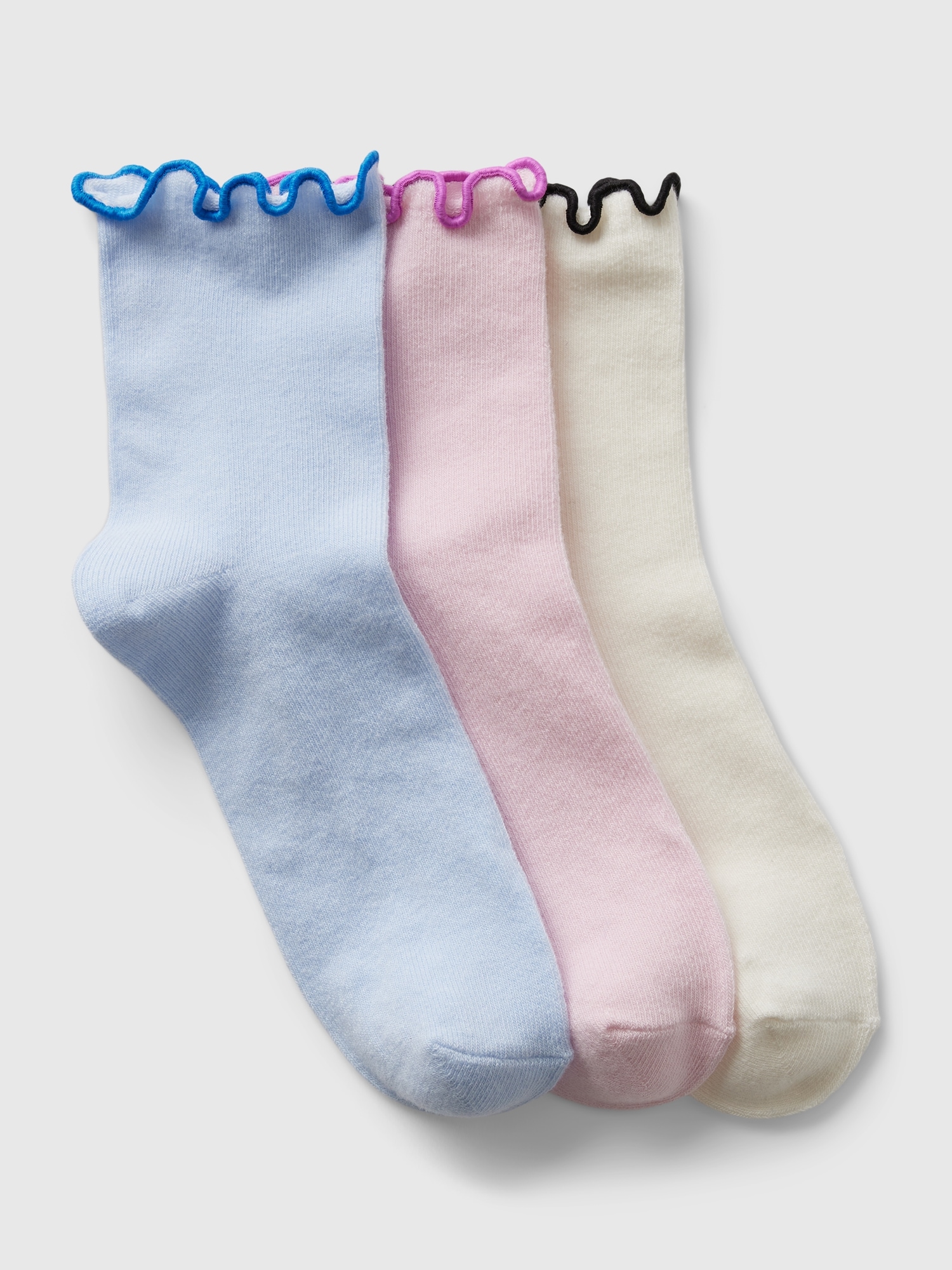 Kids Ruffle Crew Socks (3-Pack) | Gap