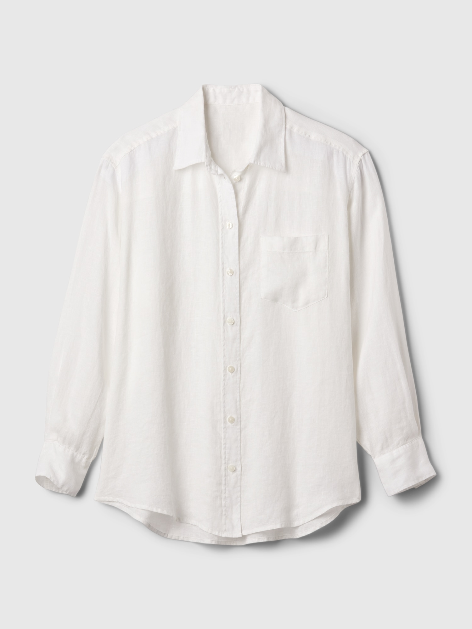 100% Linen Big Shirt | Gap