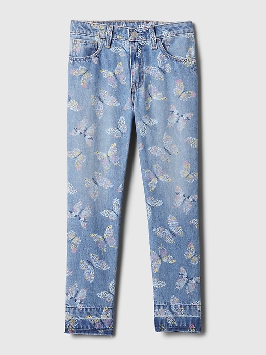Kids High Rise Print Girlfriend Jeans | Gap