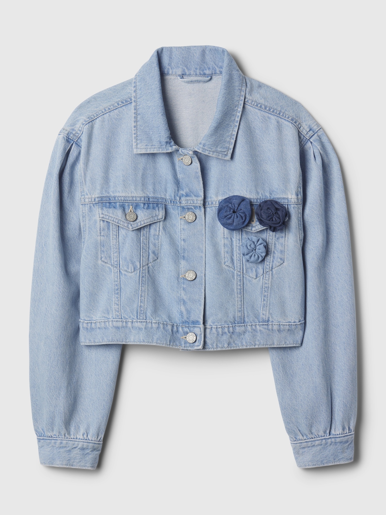 Kids Cropped Icon Denim Jacket | Gap