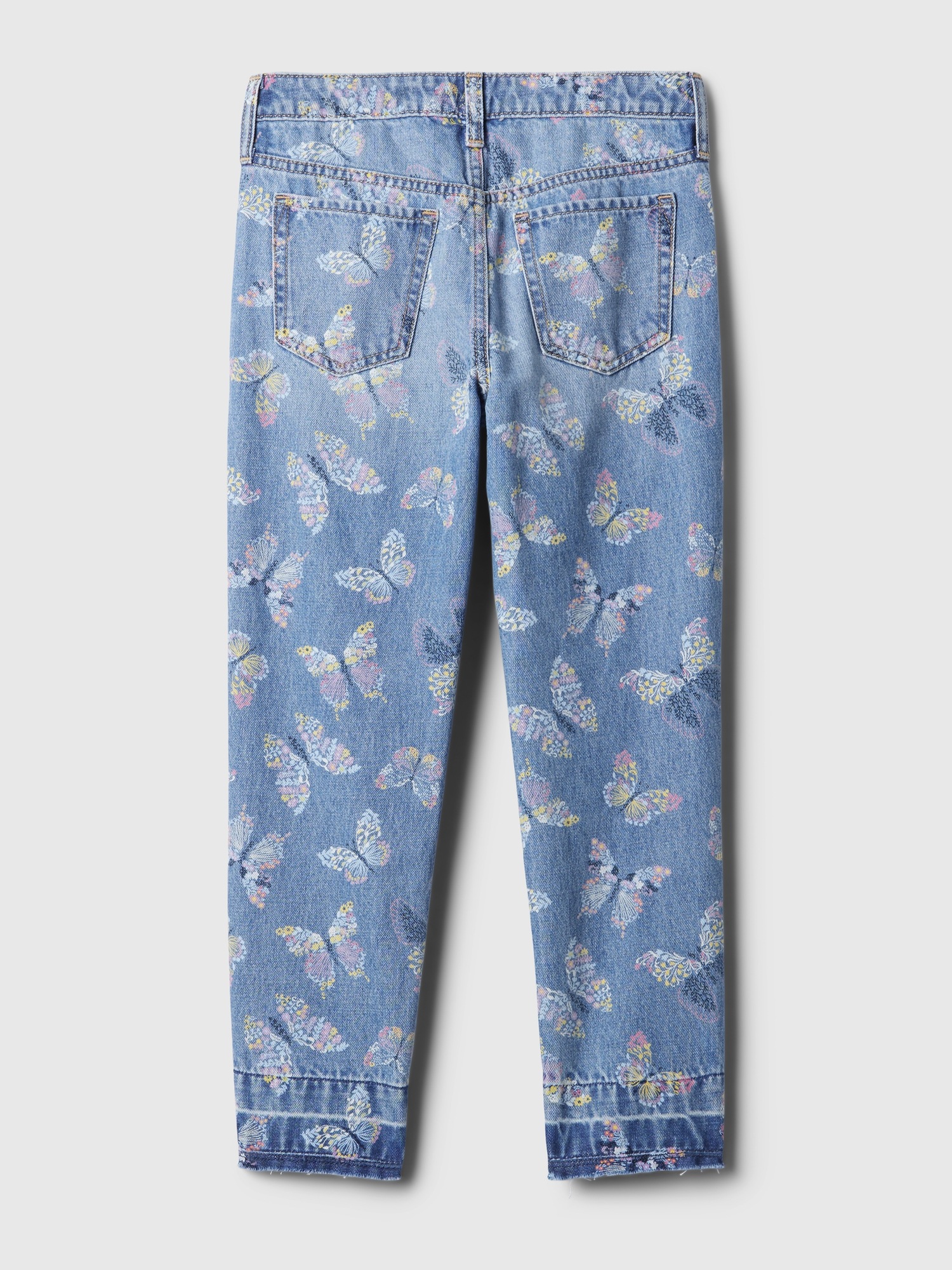 Kids High Rise Print Girlfriend Jeans | Gap