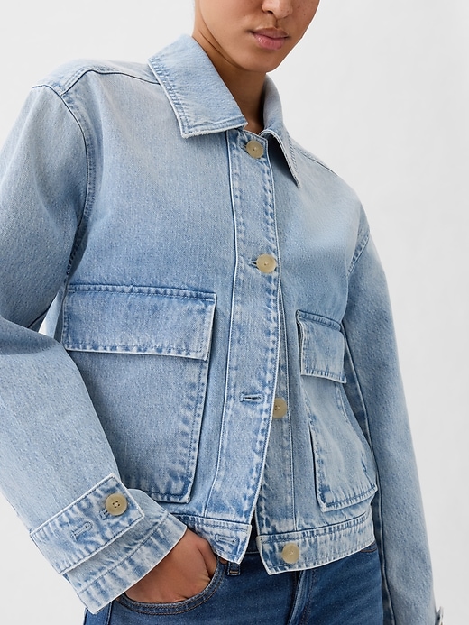 Denim Utility Shirt Jacket | Gap