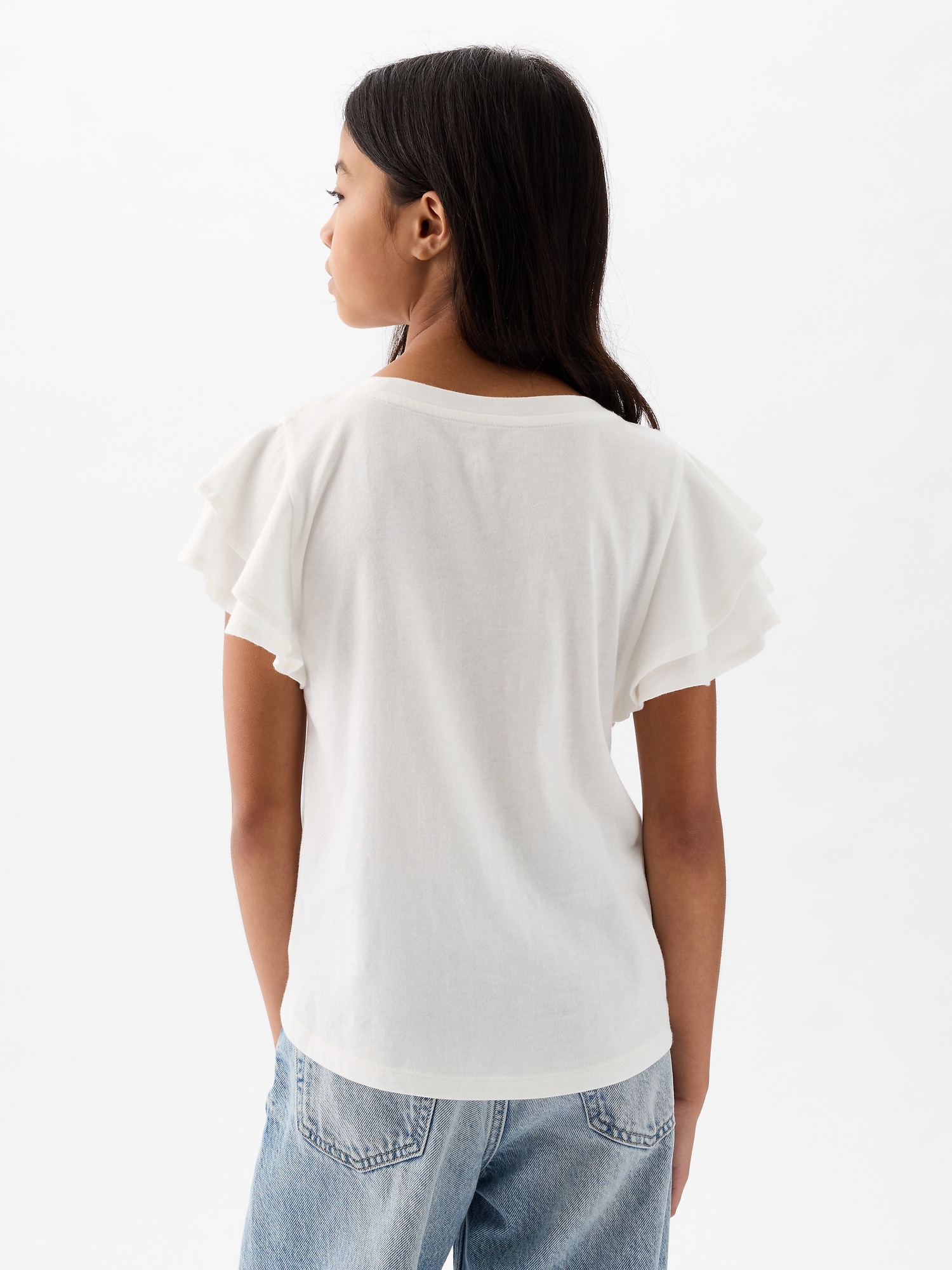 Kids Ruffle Graphic T-Shirt | Gap