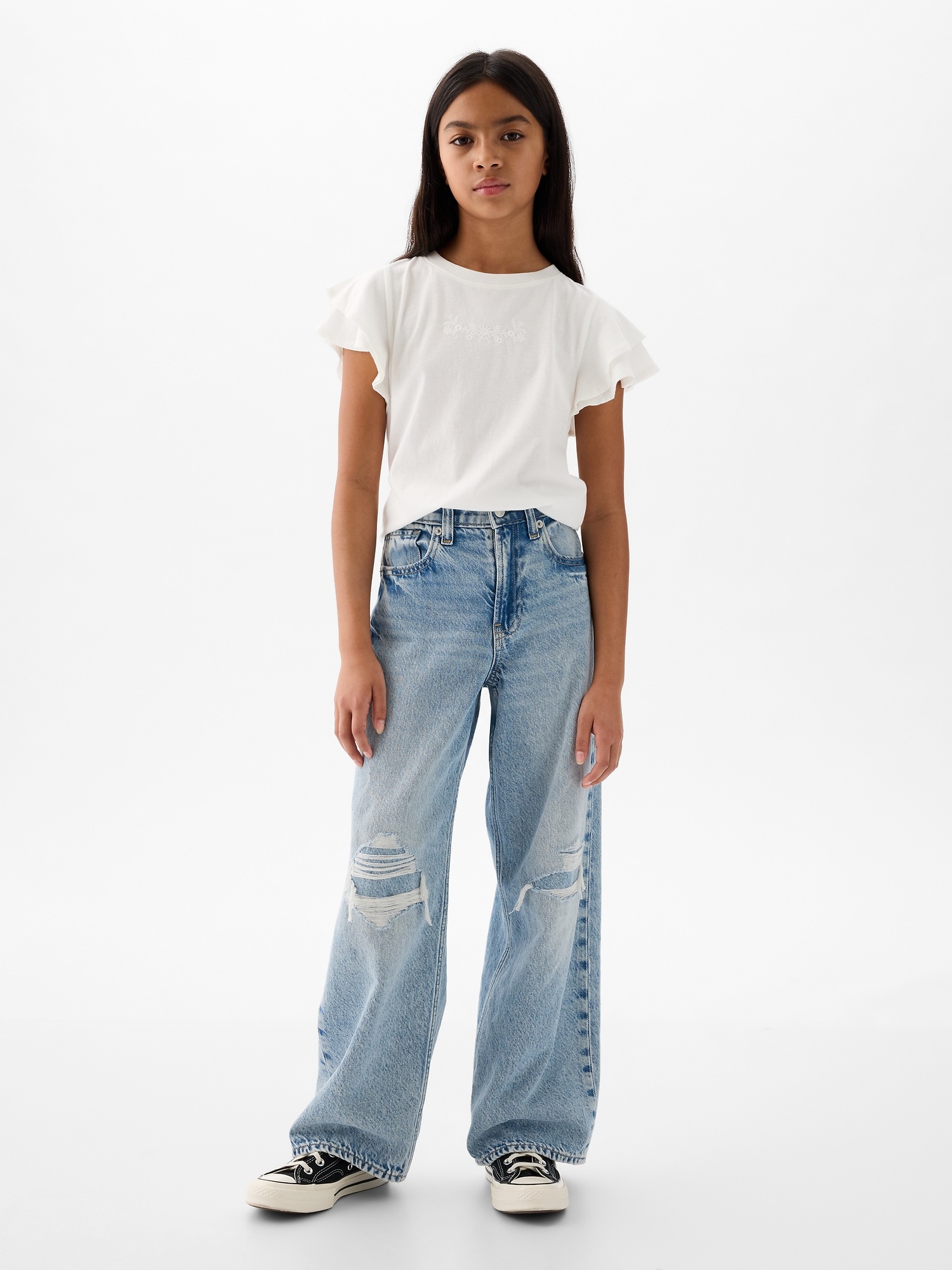 Kids Ruffle Graphic T-Shirt | Gap