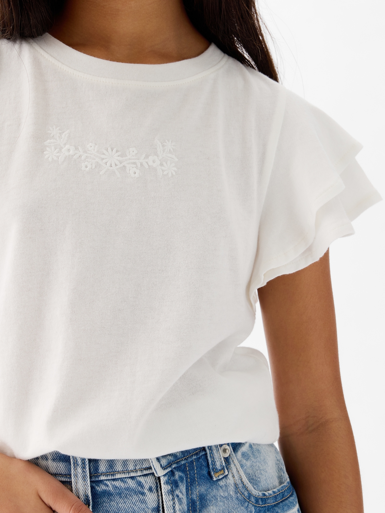 Kids Ruffle Graphic T-Shirt | Gap