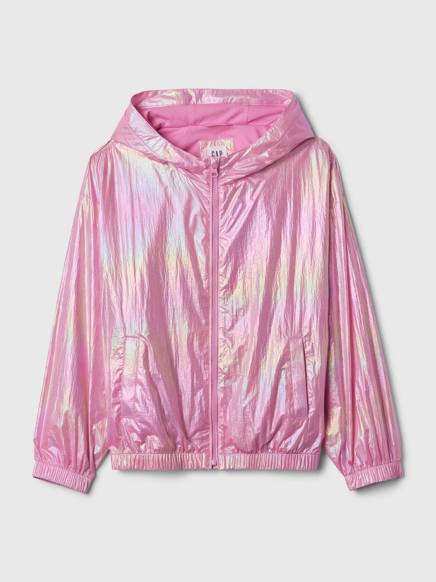 Kids Metallic Shine Windbreaker Jacket | Gap