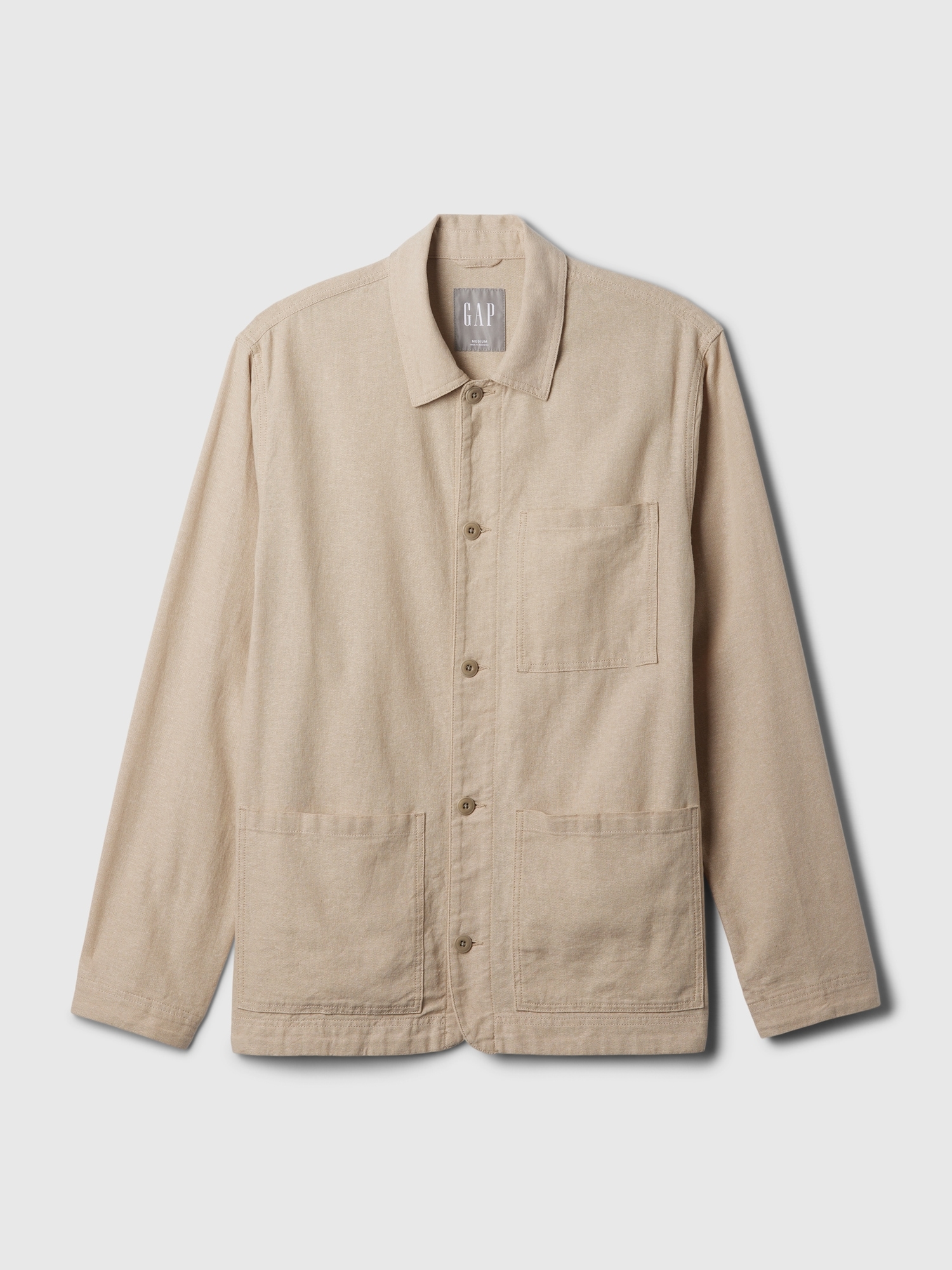 Linen-Cotton Chore Jacket | Gap