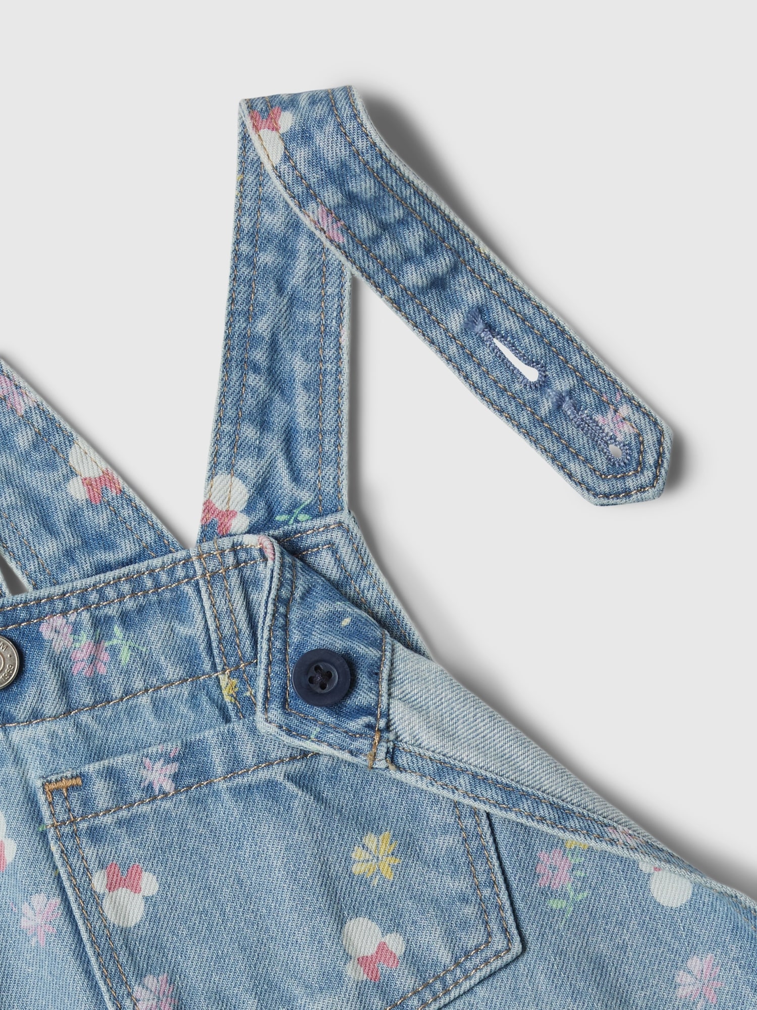 Gap × Disney Baby Denim Shortalls | Gap