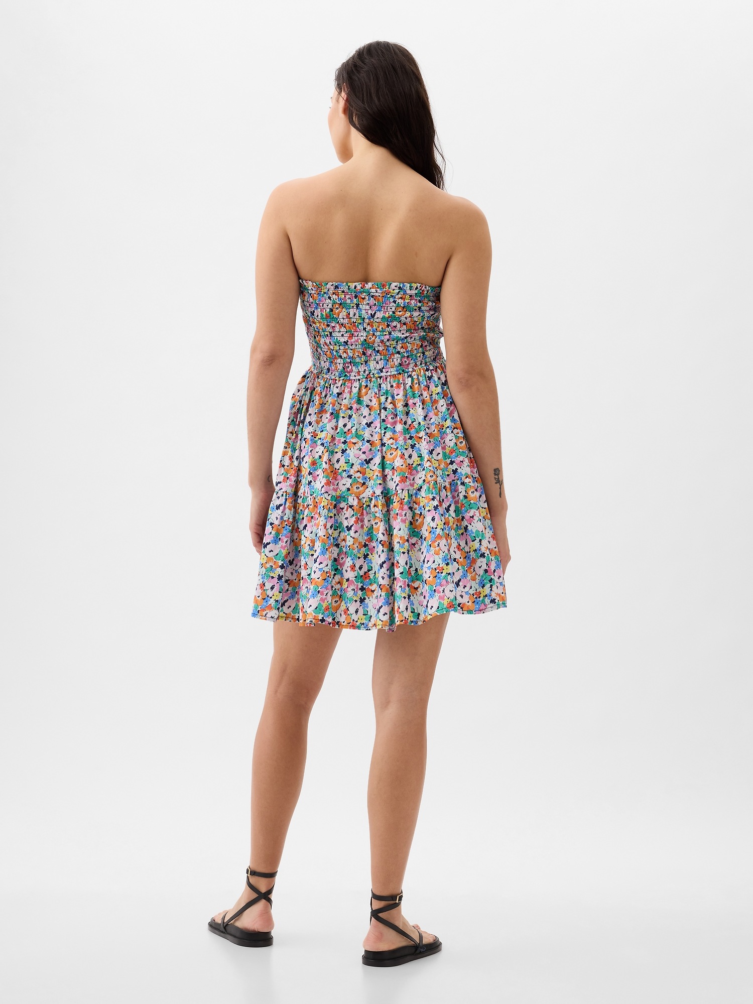 Strapless Smocked Mini Dress | Gap