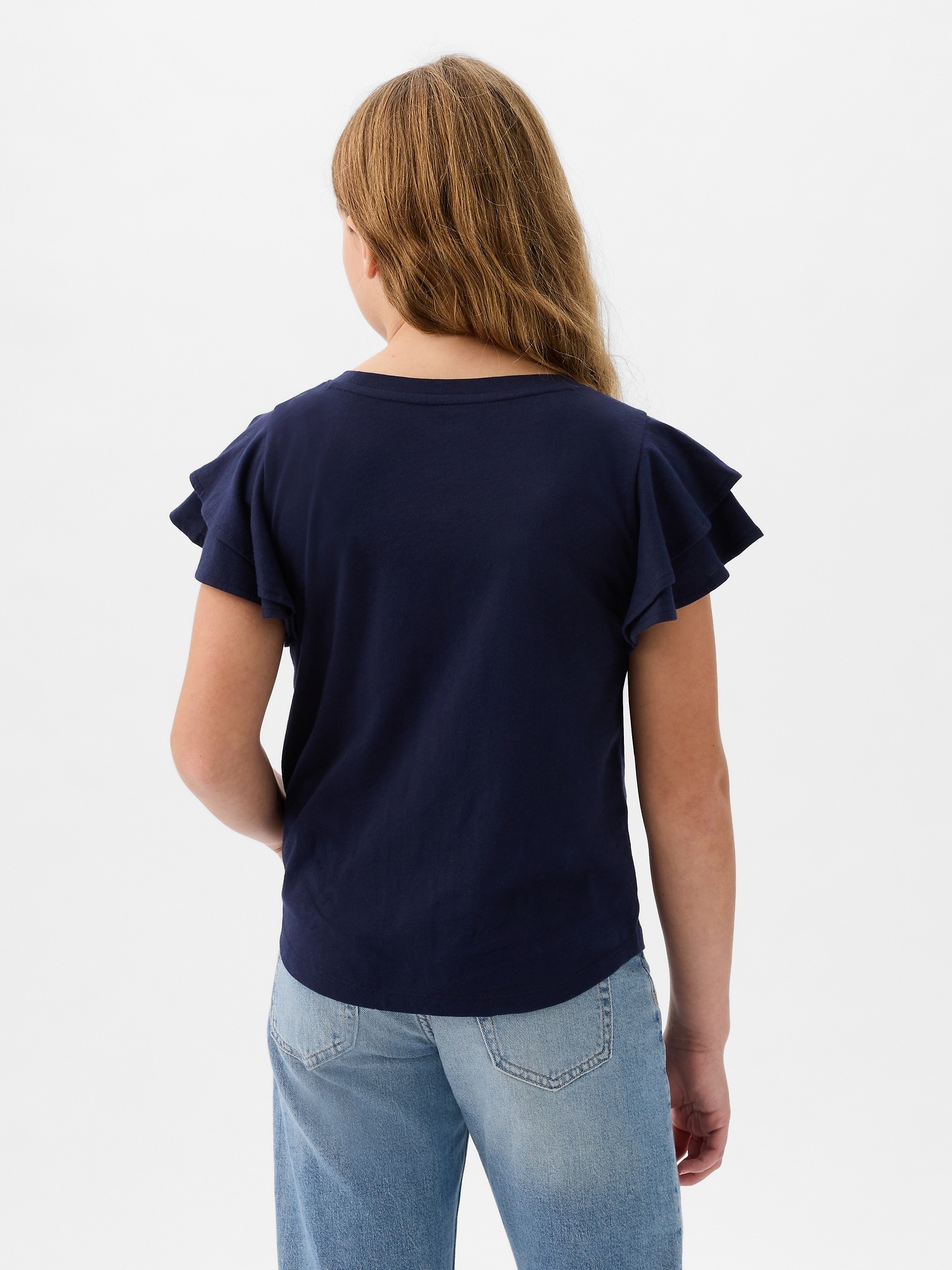 Kids Ruffle Graphic T-Shirt | Gap