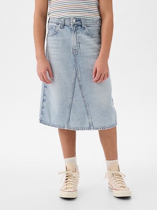 Kids Denim Midi Skirt | Gap