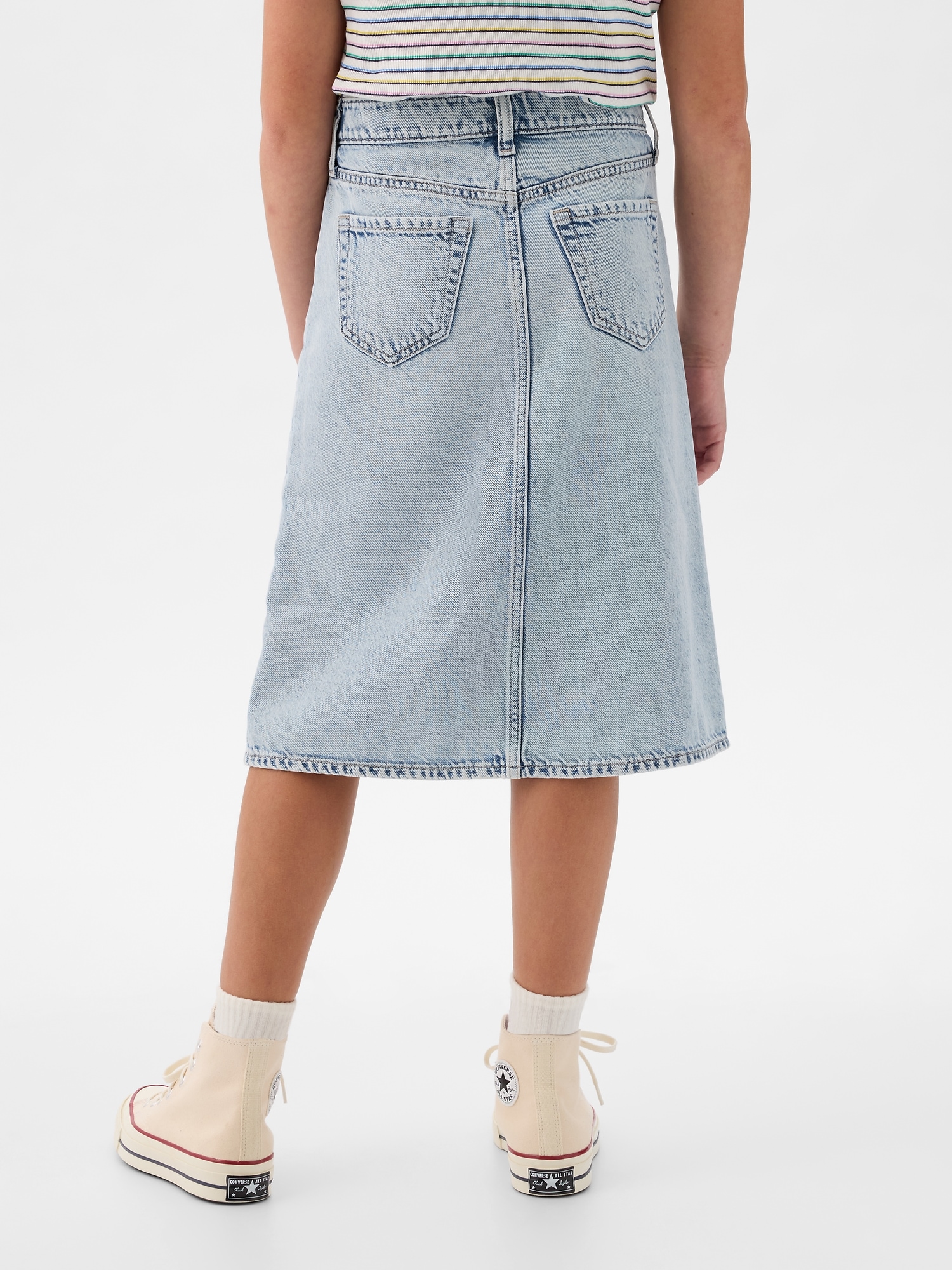 Kids Denim Midi Skirt | Gap