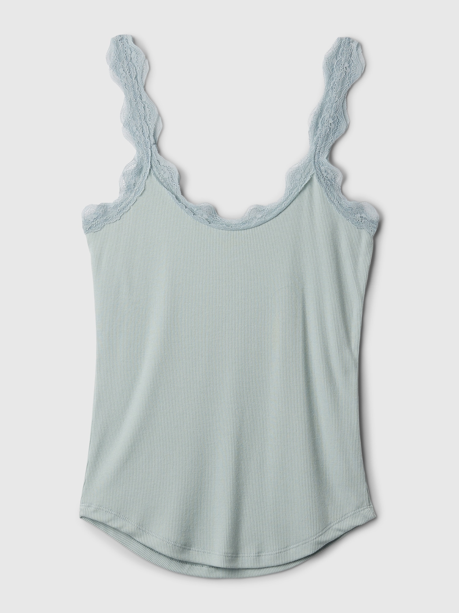 Mini Rib Lace PJ Tank Top | Gap