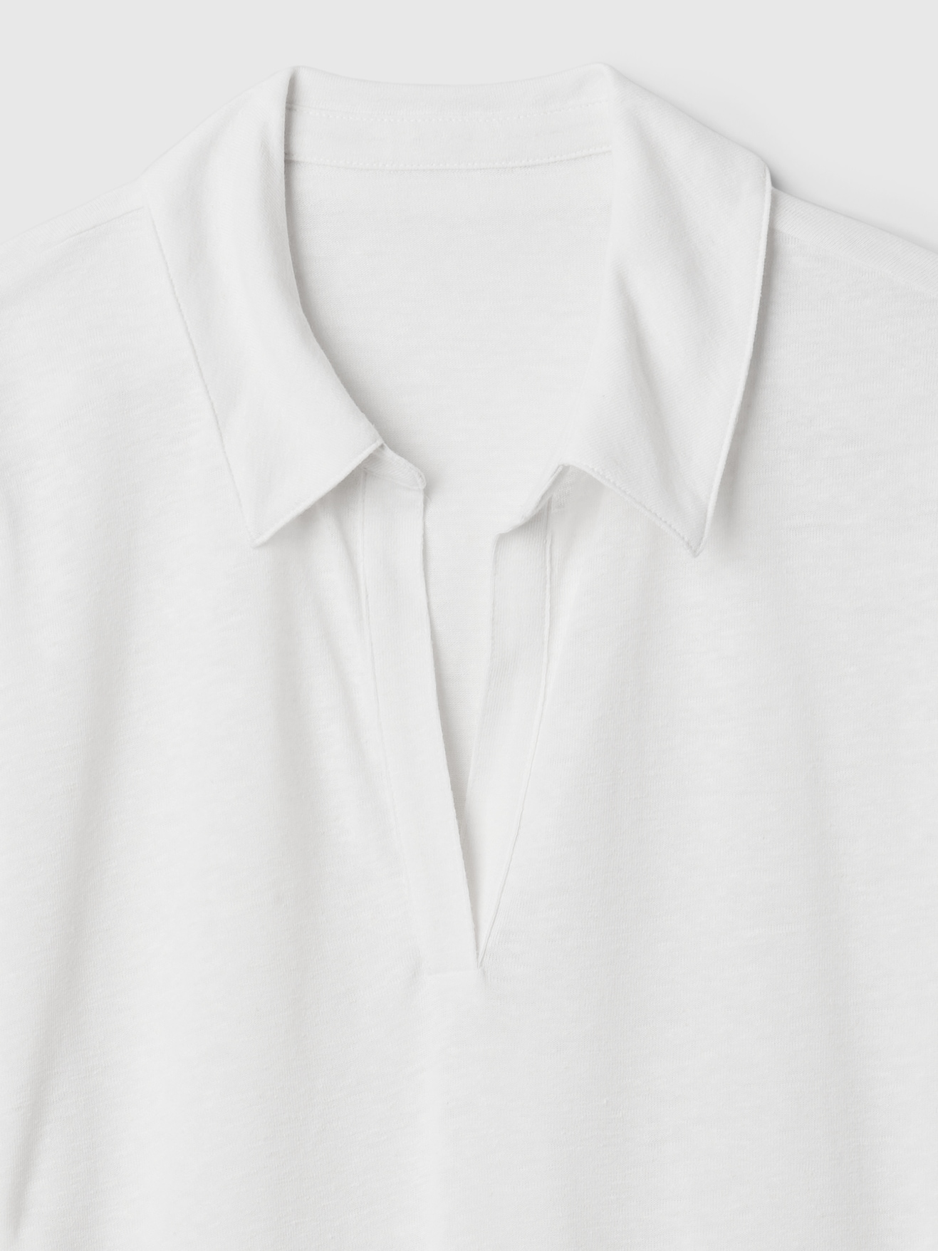 Linen-Blend Polo Shirt | Gap