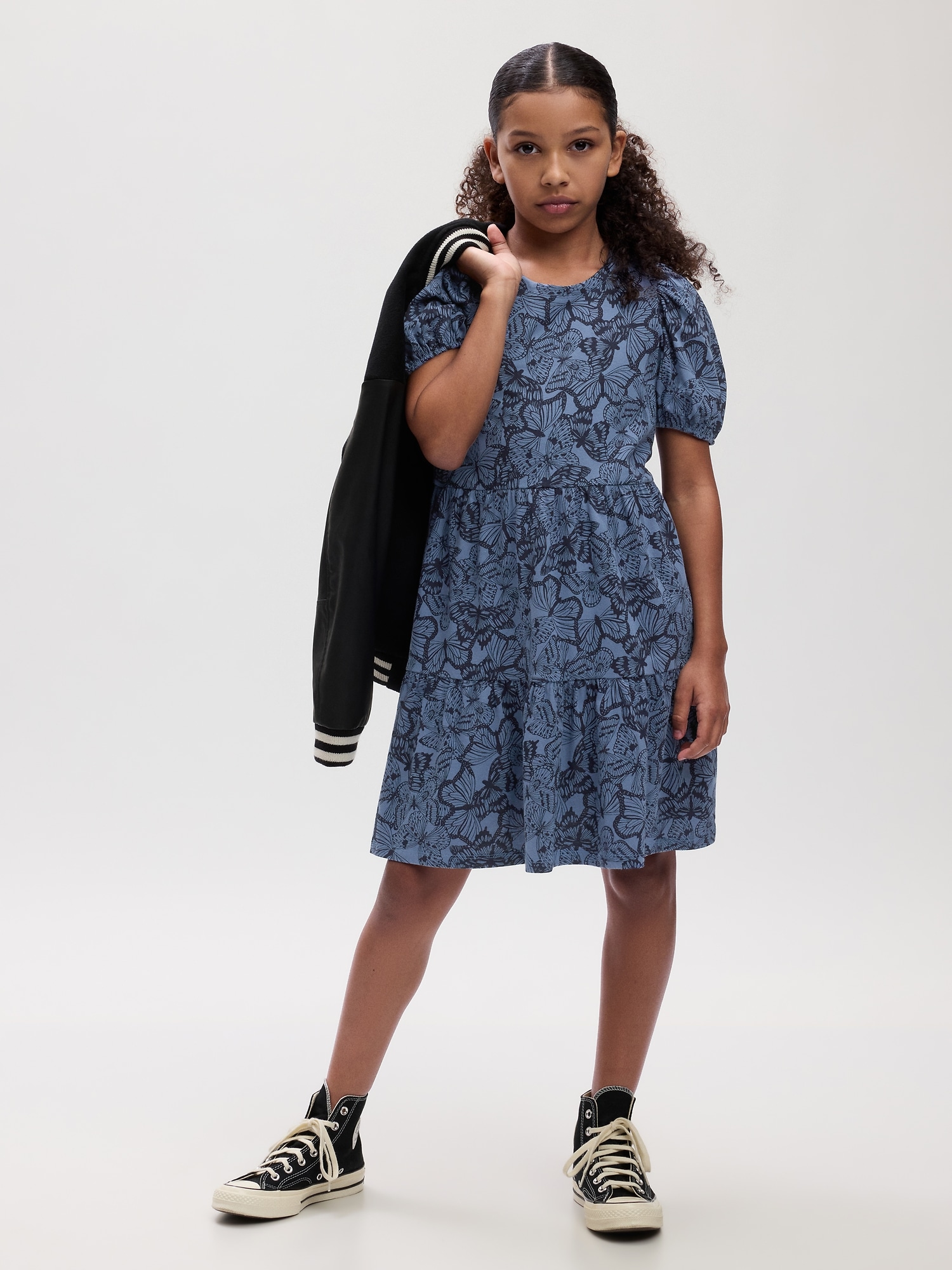 Kids Puff Sleeve Dress | Gap