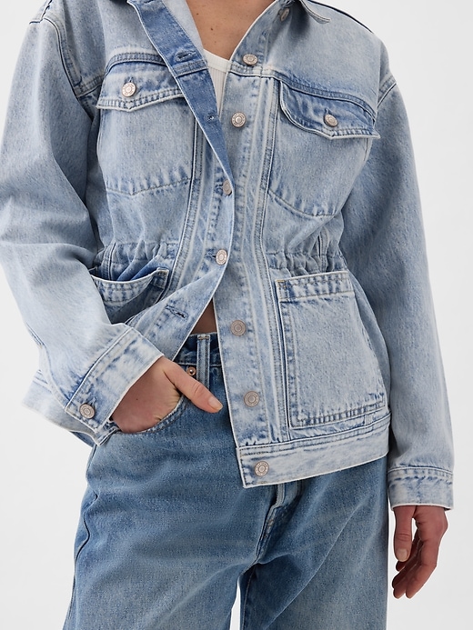 Cinched Denim Jacket | Gap