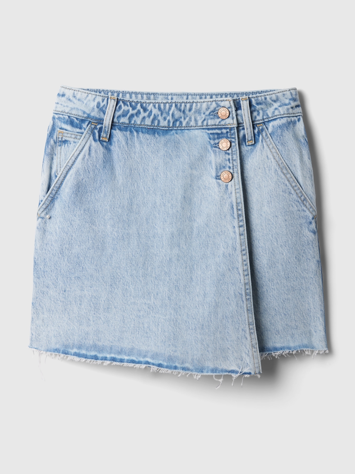 Denim Wrap Mini Skort | Gap