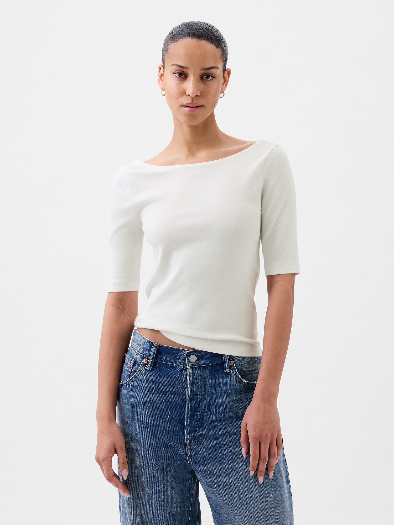 Modern Ballet-Back Cropped T-Shirt | Gap