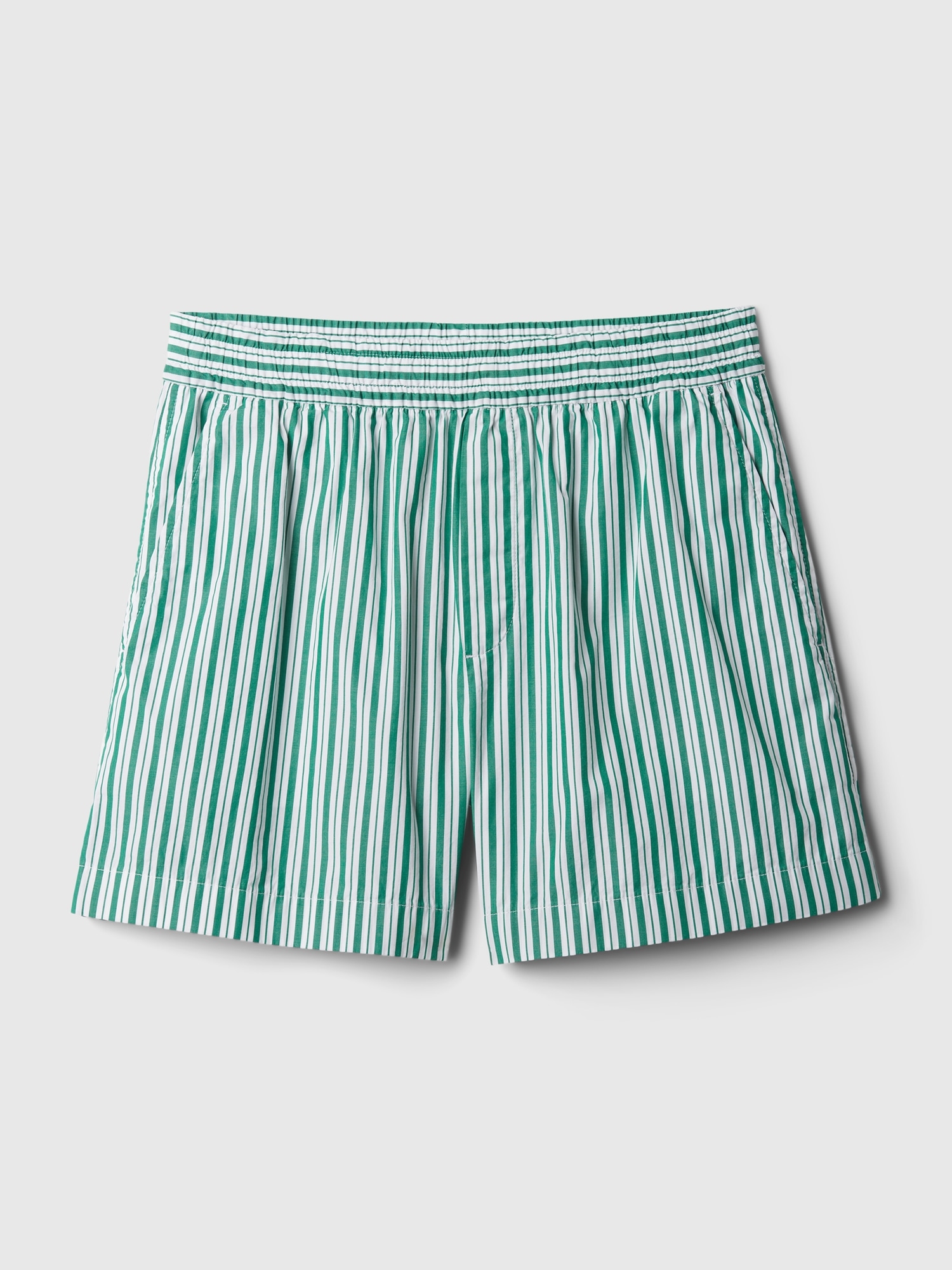 Organic Cotton Striped Poplin Shorts | Gap