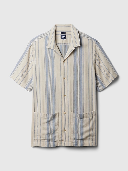 Linen-Cotton Resort Shirt | Gap