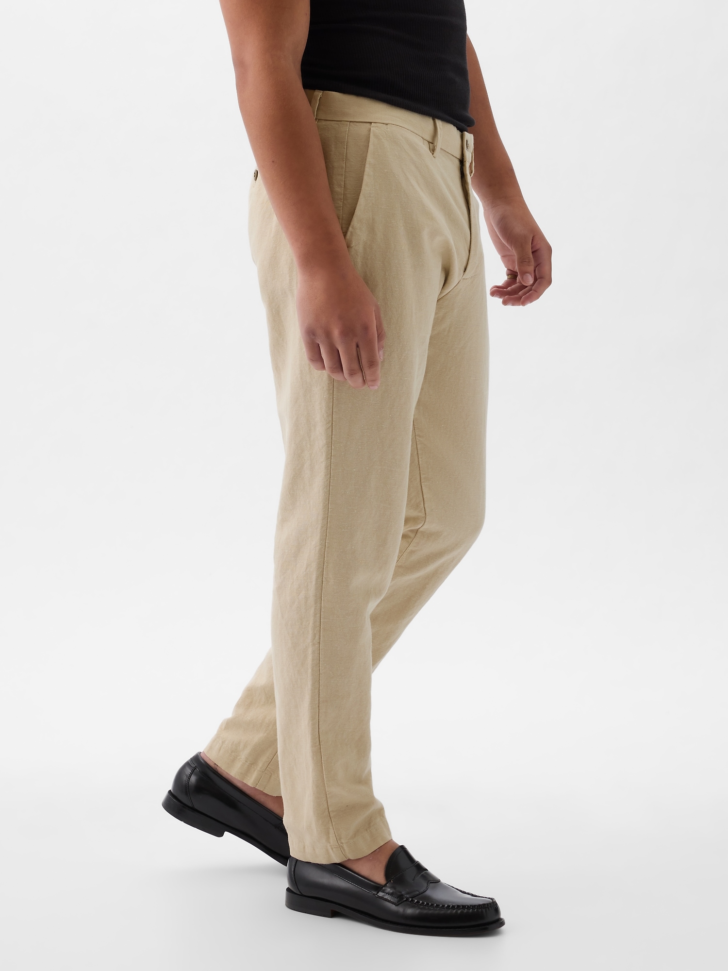 Linen-Cotton Trousers in Slim Fit | Gap