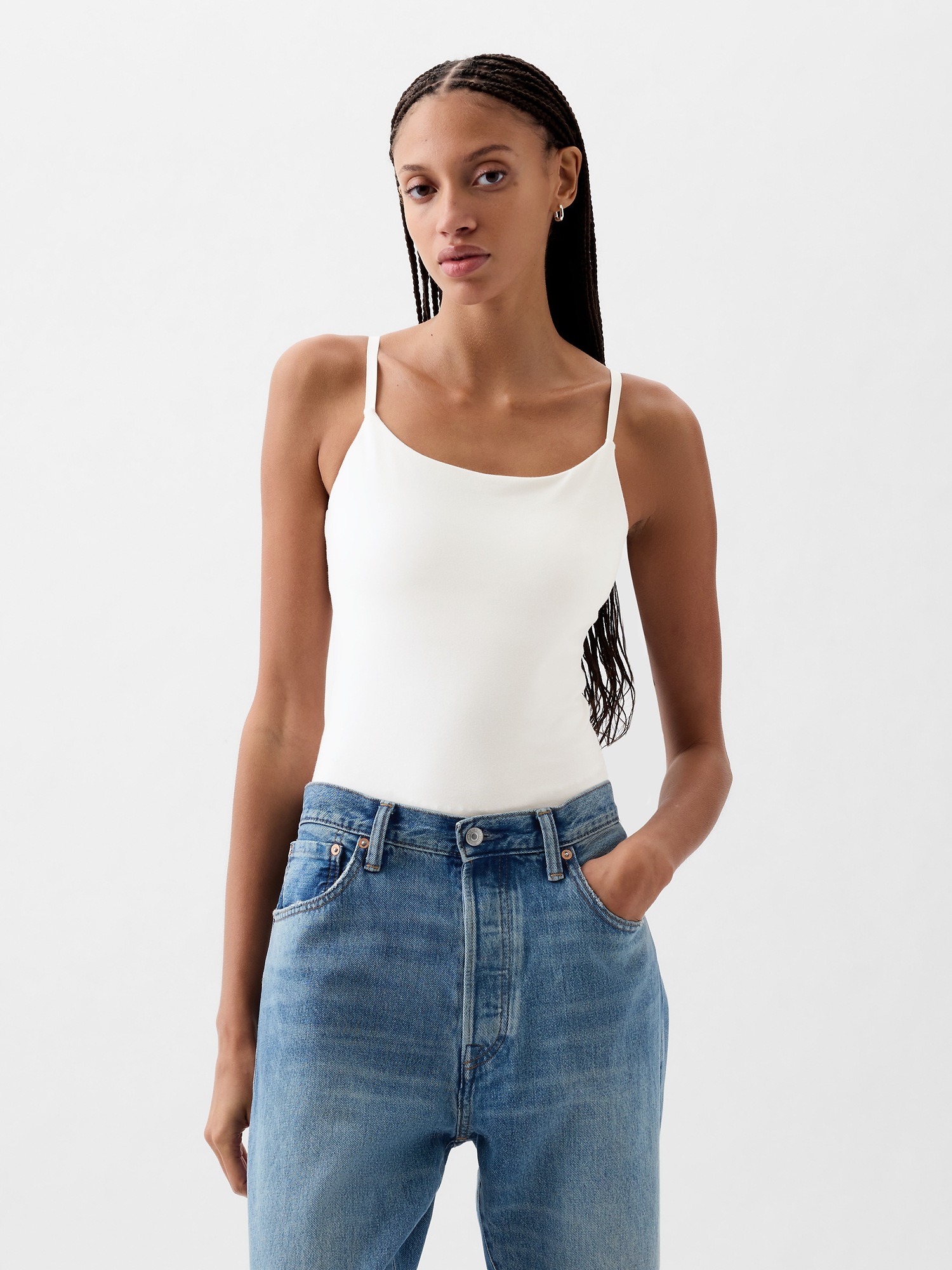 Compact Jersey Cami Bodysuit | Gap