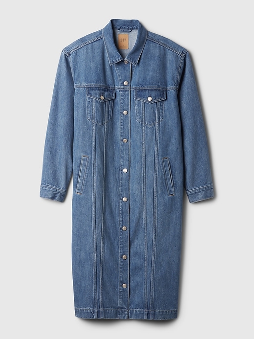 Longline Icon Denim Jacket | Gap