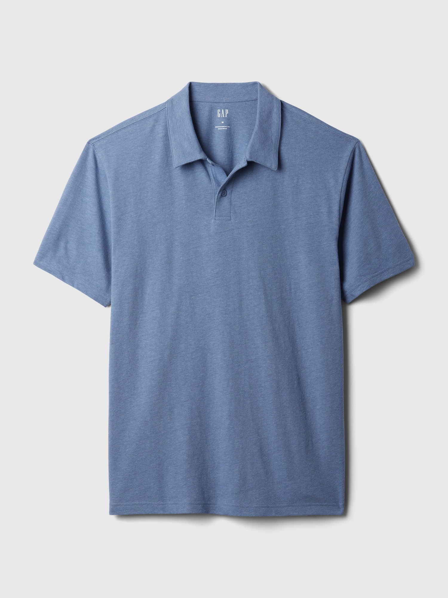Linen-Cotton Polo Shirt | Gap