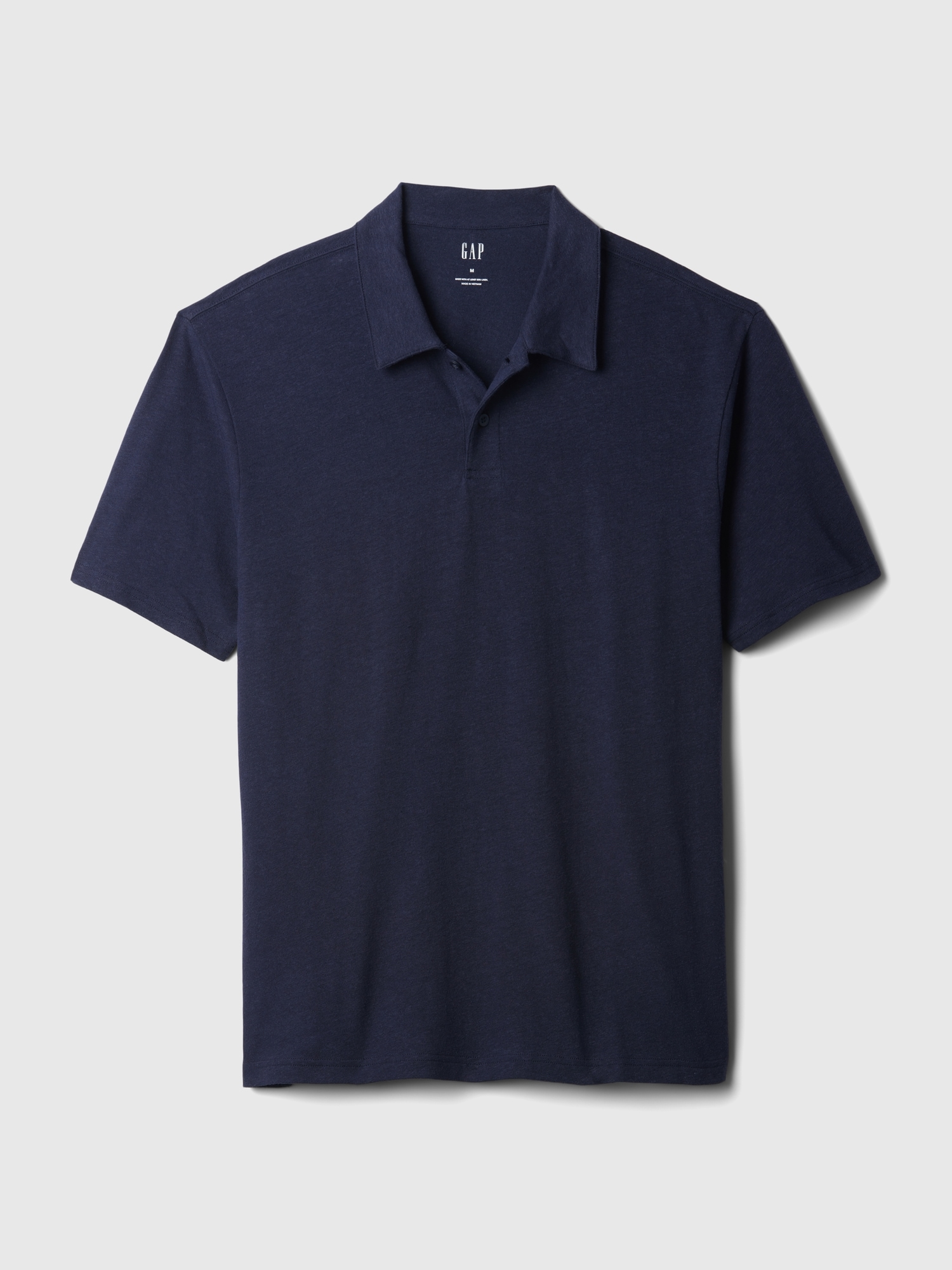 Linen-Cotton Polo Shirt | Gap