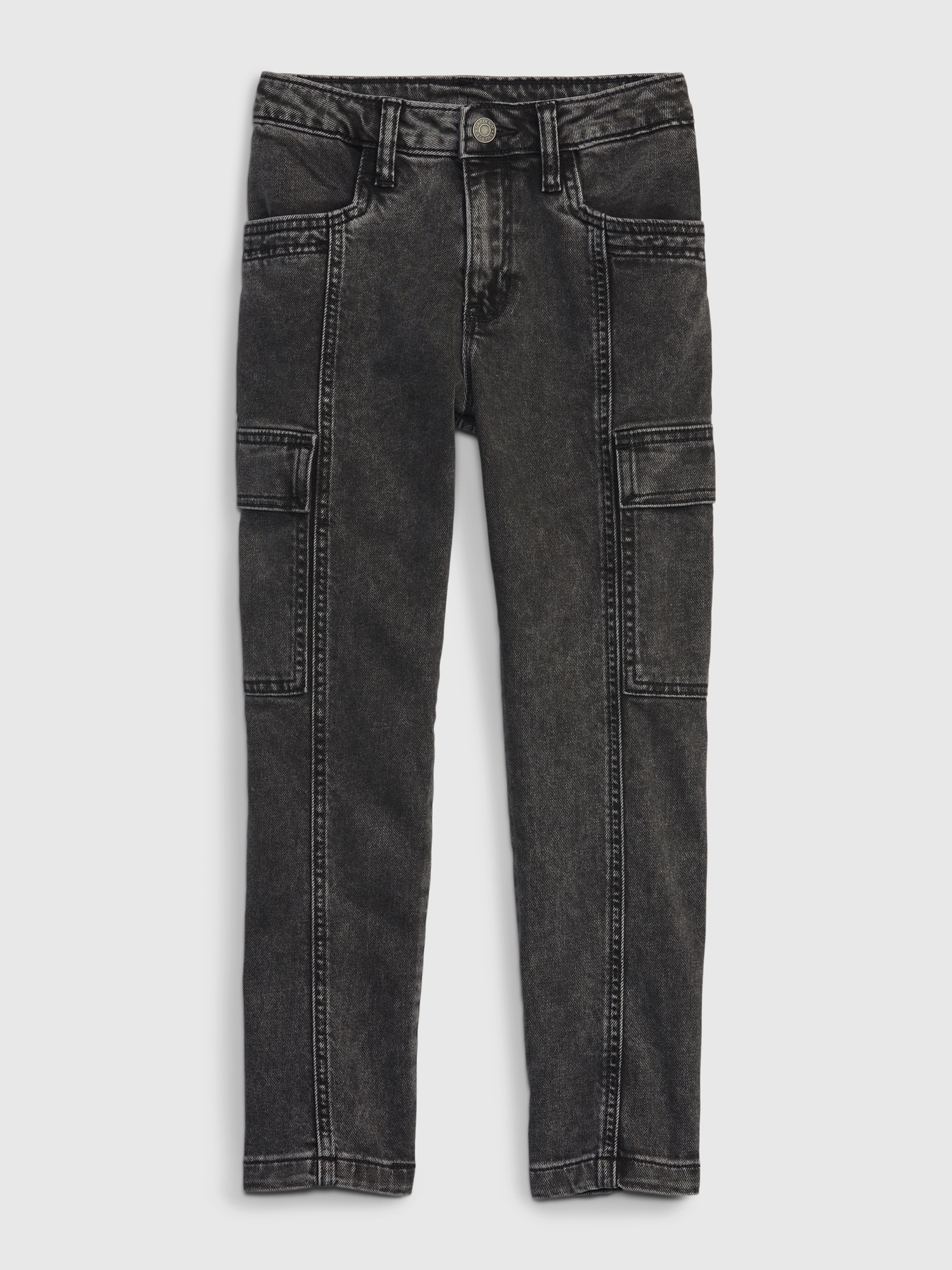 Kids High Rise Girlfriend Cargo Jeans | Gap