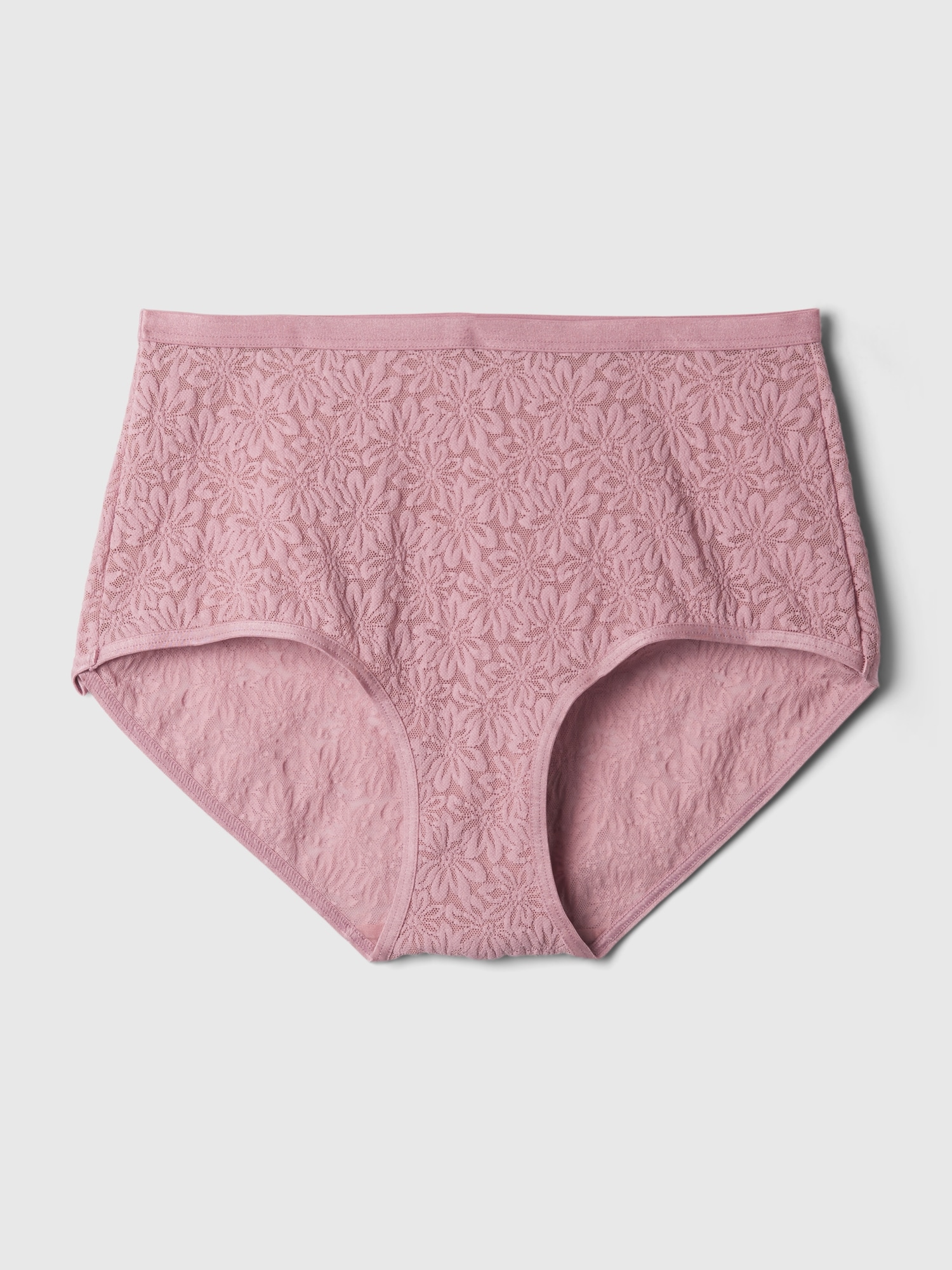 High Rise Floral Lace Brief Gap