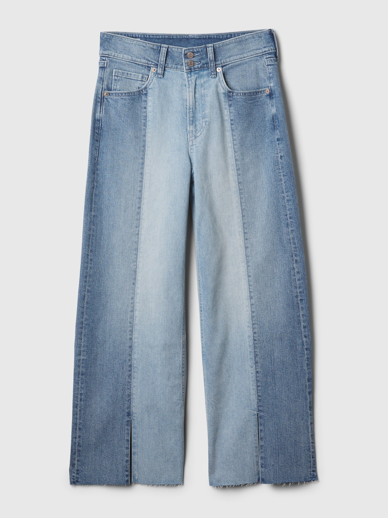 High Rise Stride Wide-Leg Ankle Jeans | Gap