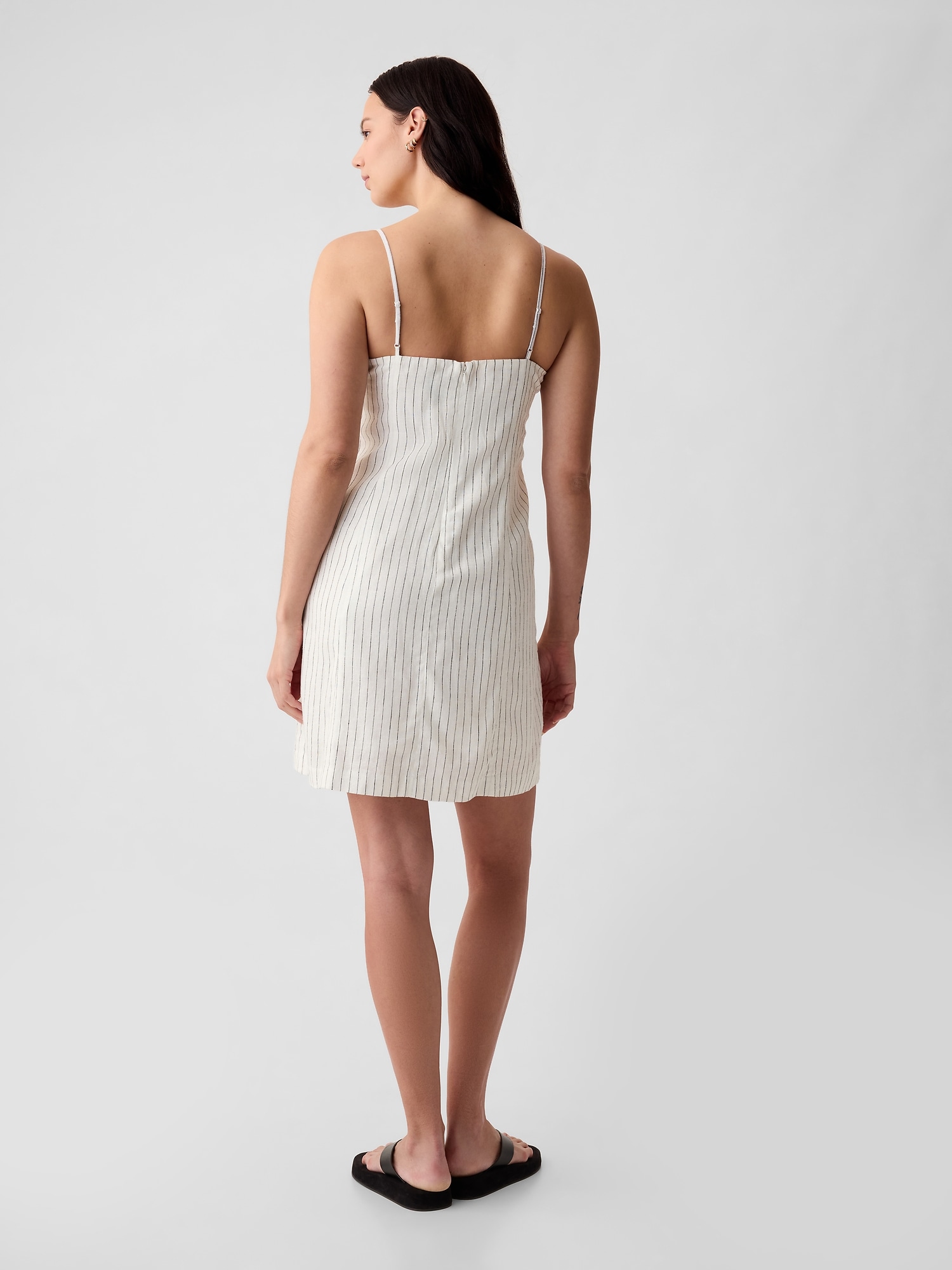Linen-Blend Mini Dress | Gap