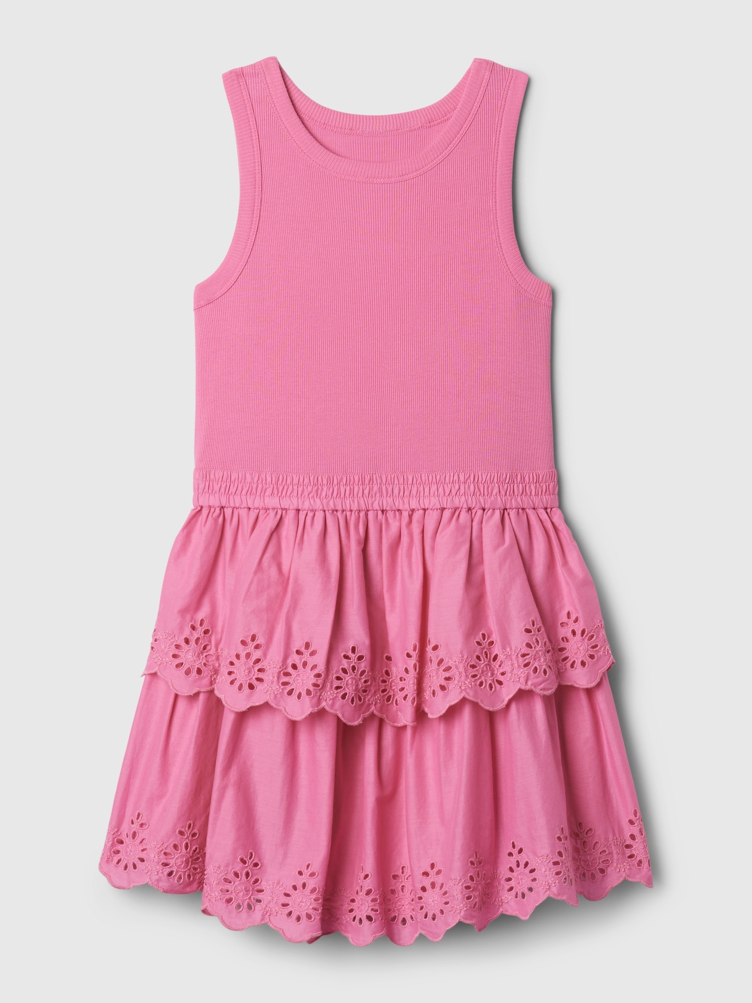 Kids Eyelet Tiered Dress | Gap