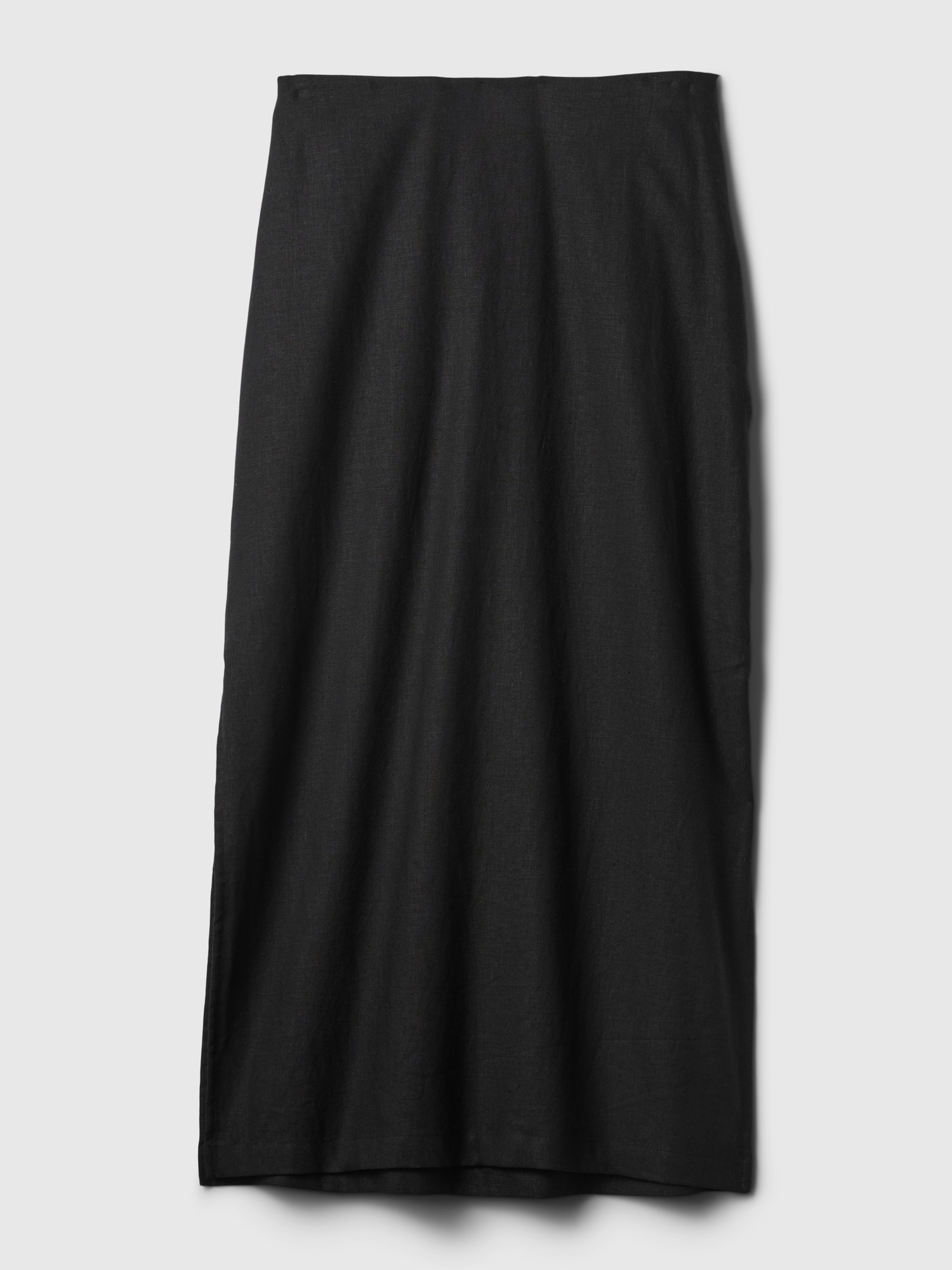 Linen Blend Maxi Skirt Gap