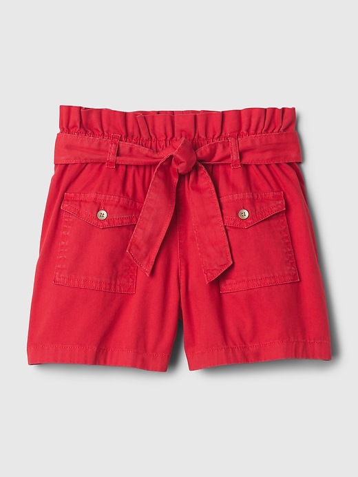 Kids High Rise Paperbag Denim Shorts | Gap