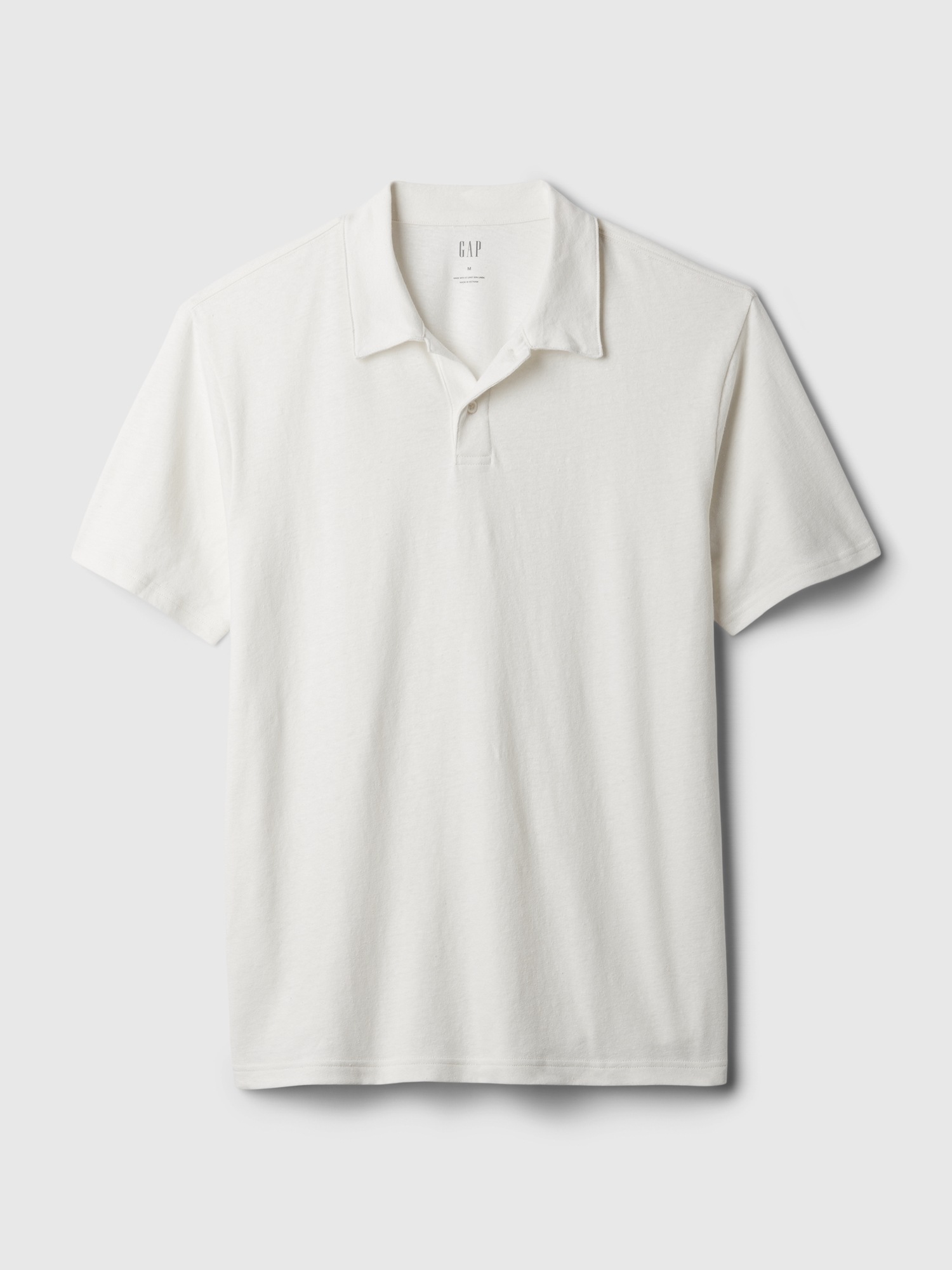 Linen-Cotton Polo Shirt | Gap