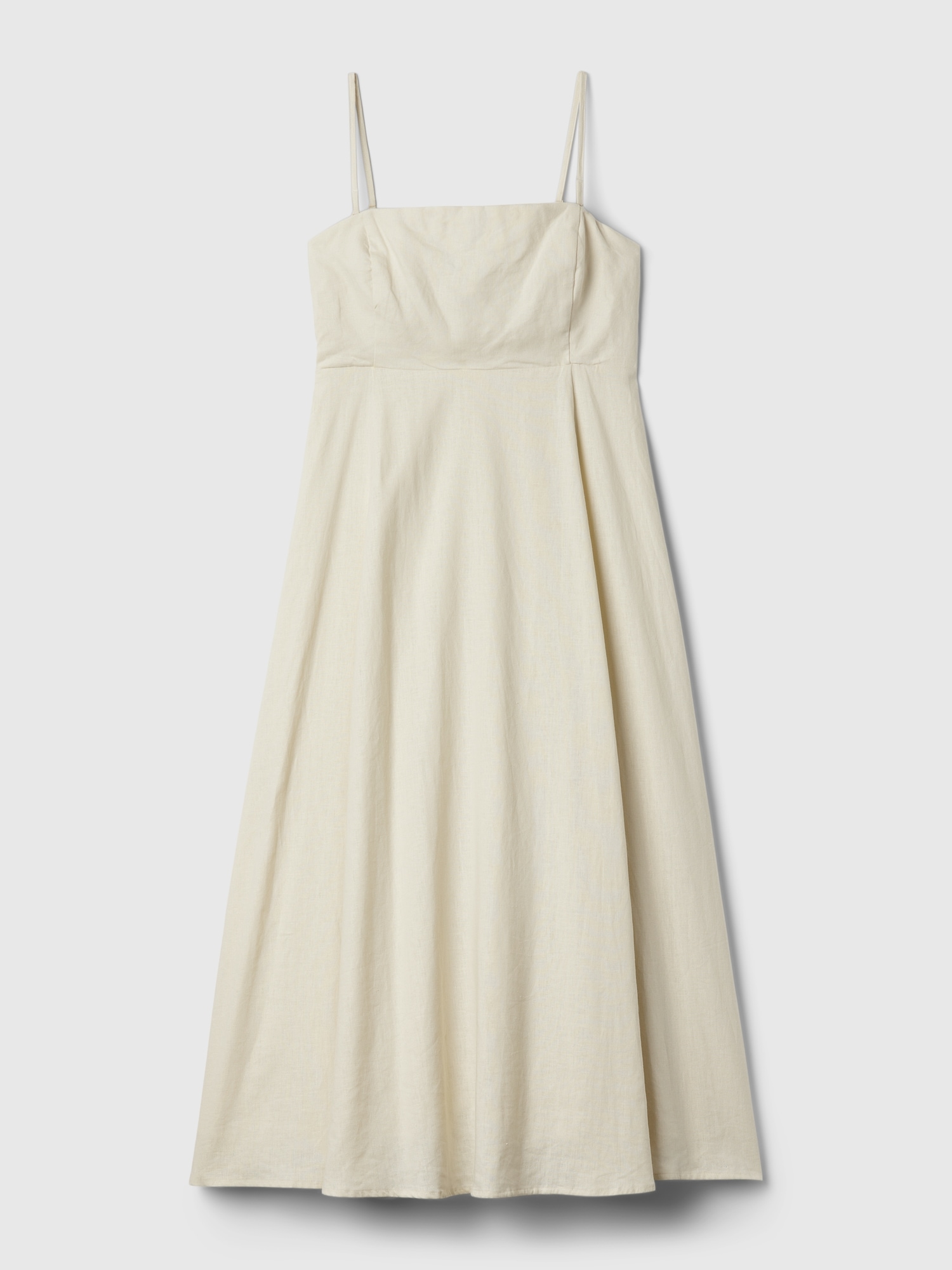 Linen-Blend Midi Dress | Gap