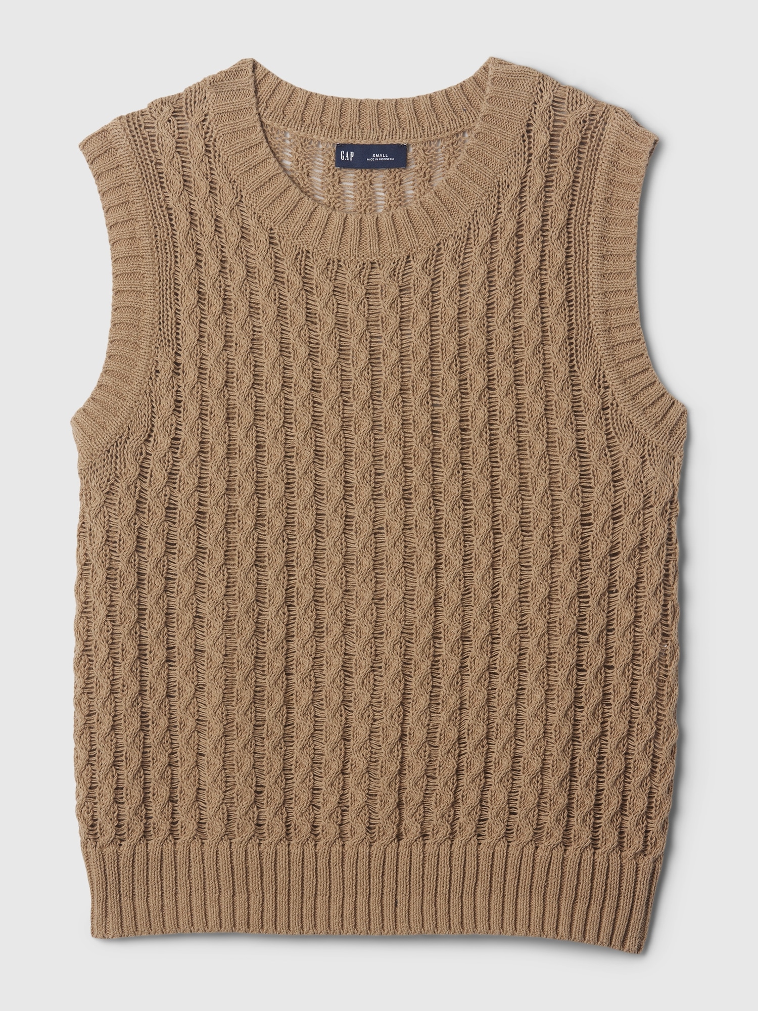 Linen-Cotton Textured Knit Tank Top | Gap