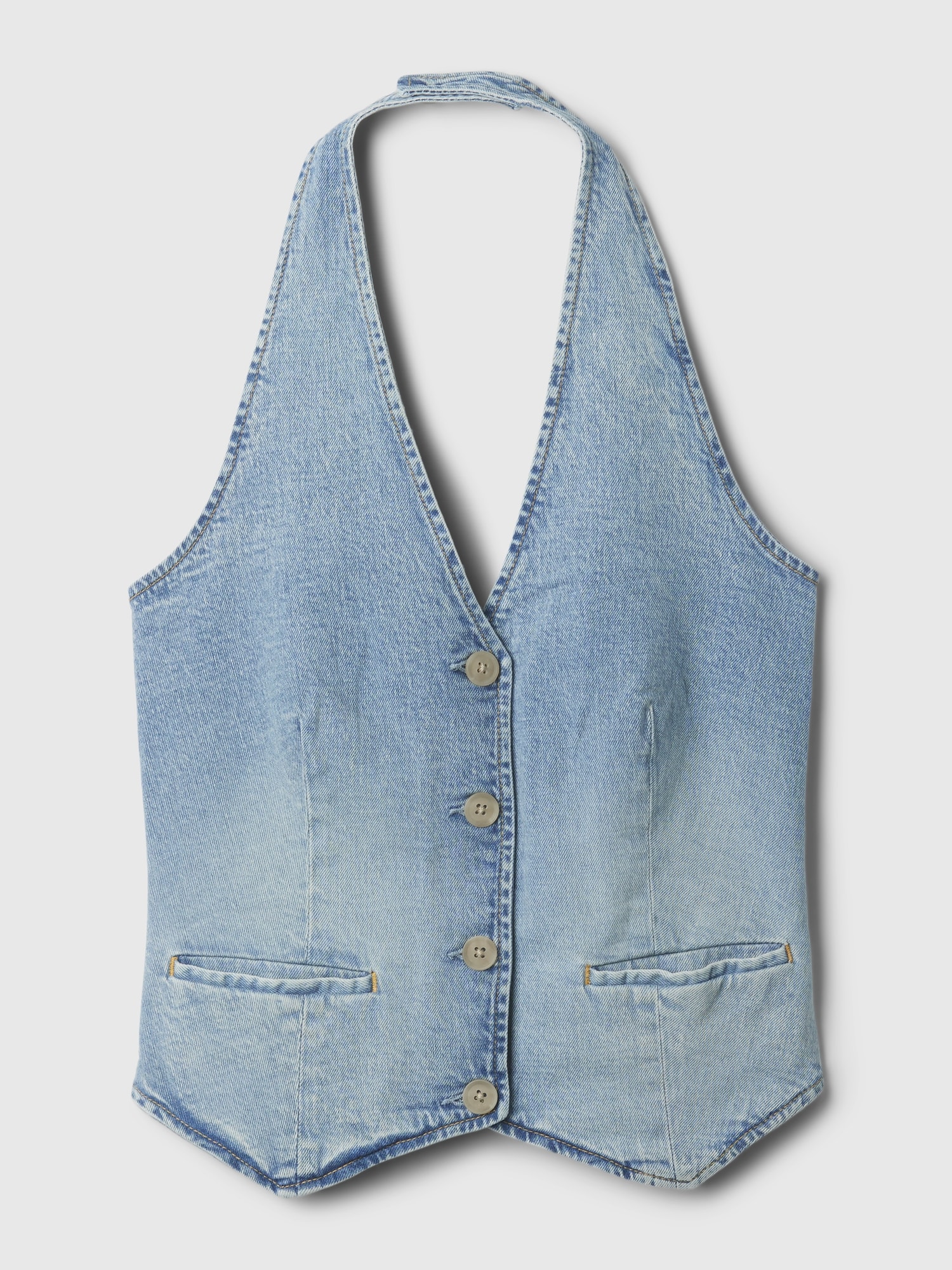 Denim Halter Vest | Gap
