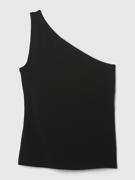 Modern One-Shoulder Cropped Tank Top | Gap