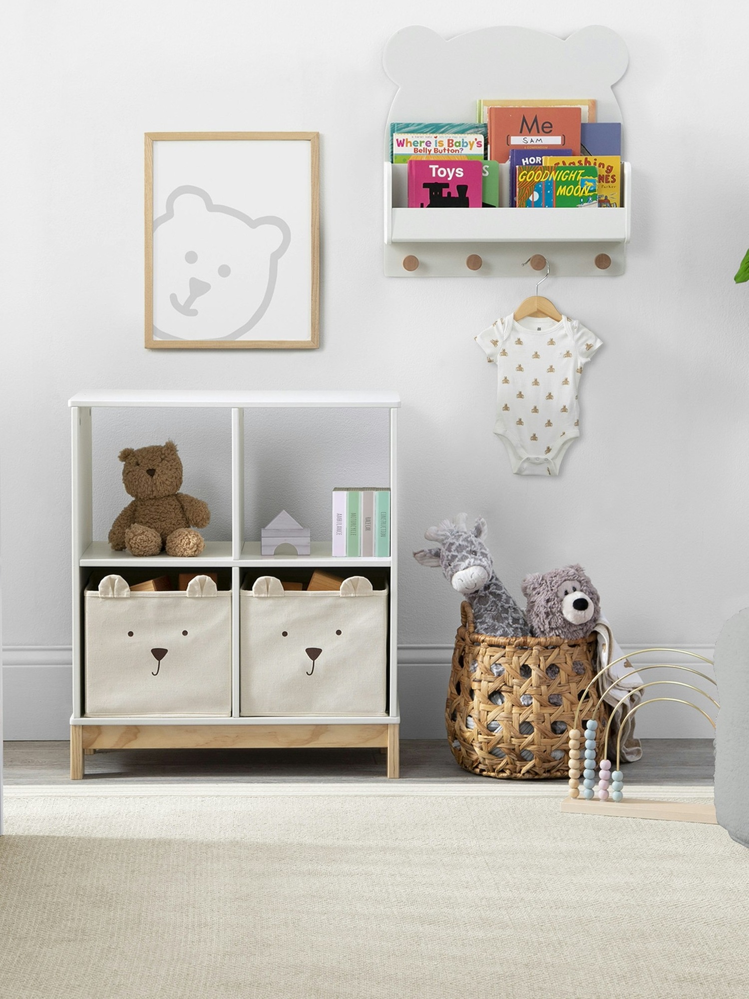 babyGap Brannan Bear Wall Shelf with 4 Hooks | Gap