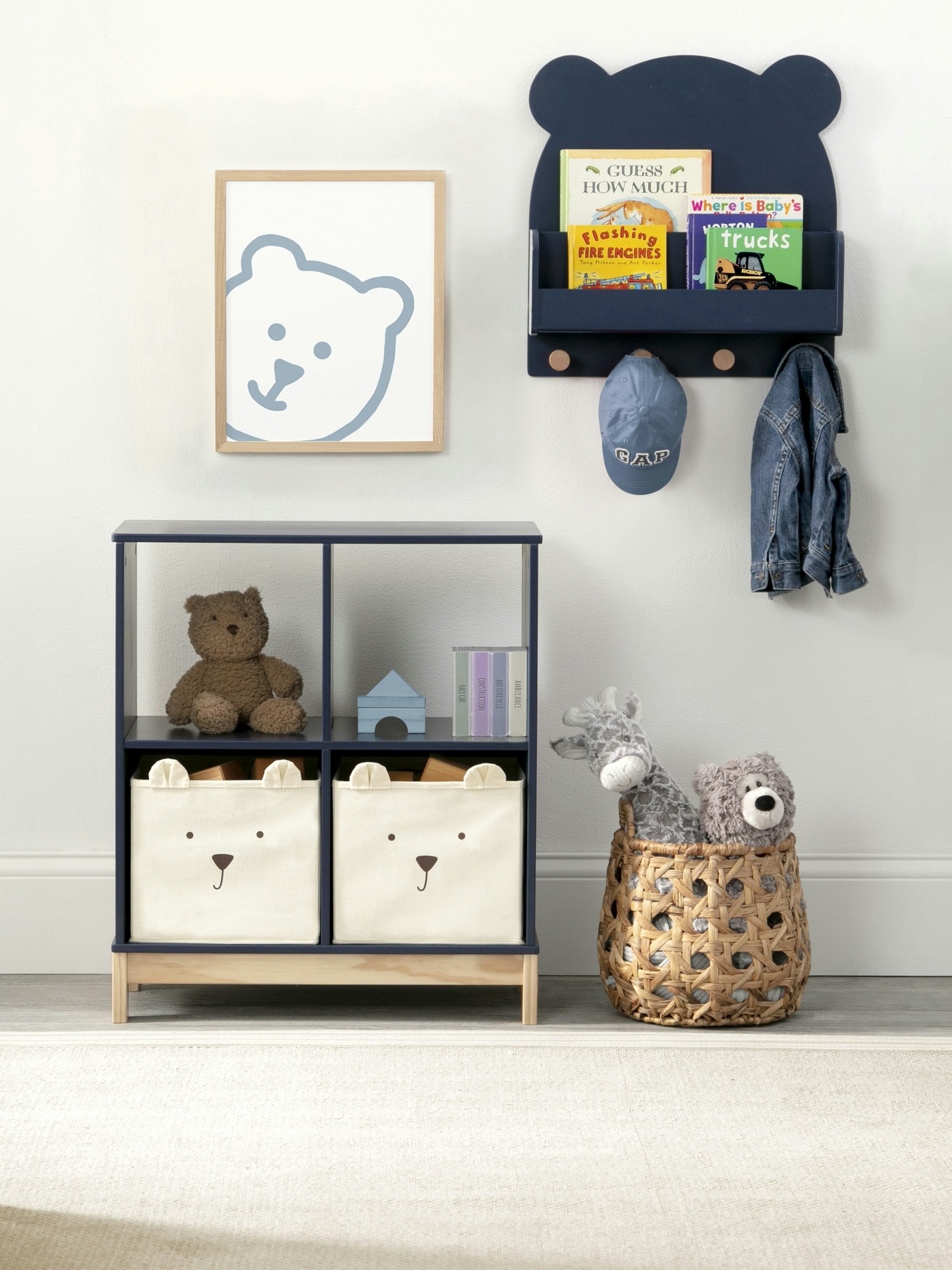 babyGap Brannan Bear Bookcase with Bins | Gap