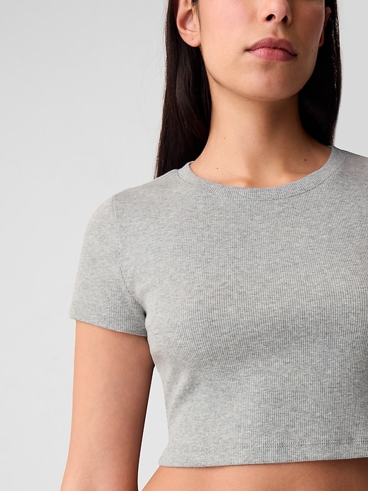 Modern Rib Cropped T-Shirt | Gap