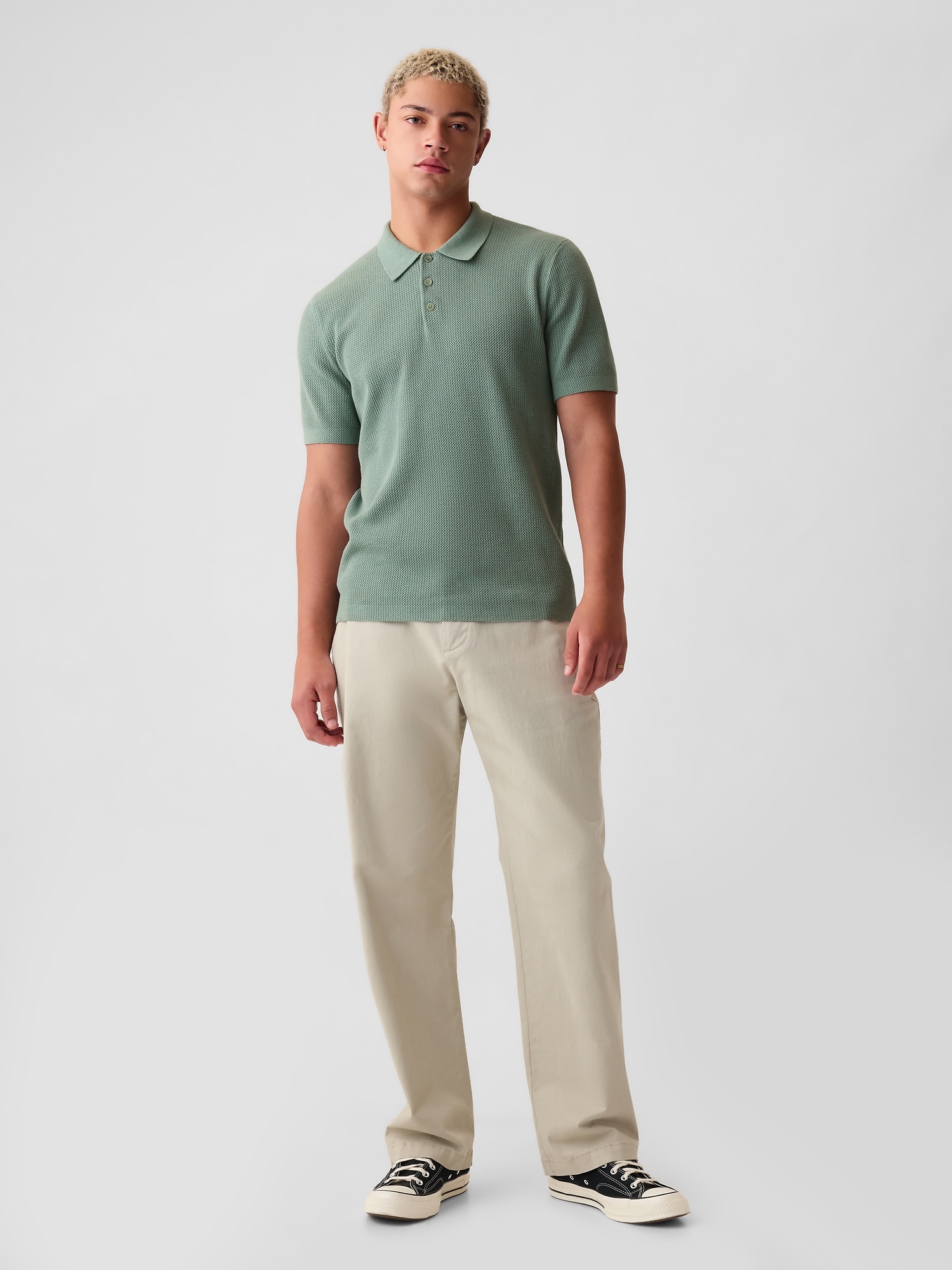 Textured Polo Shirt | Gap