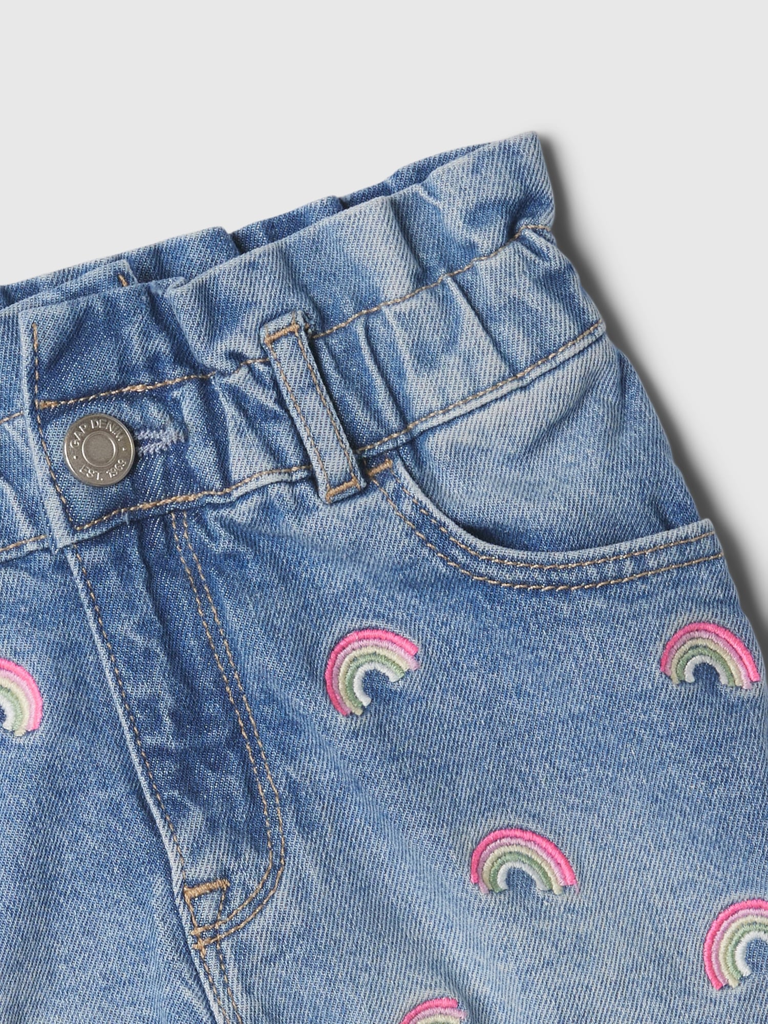 babyGap Just Like Mom Ruffle Denim Shorts | Gap